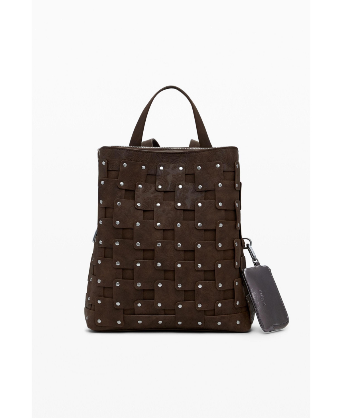 Click here for Desigual Womens Medium faux leather patch backpack... prices