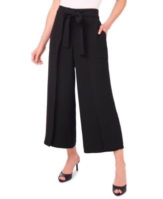 CeCe Women's Cropped Flap Front Pants - Macy's
