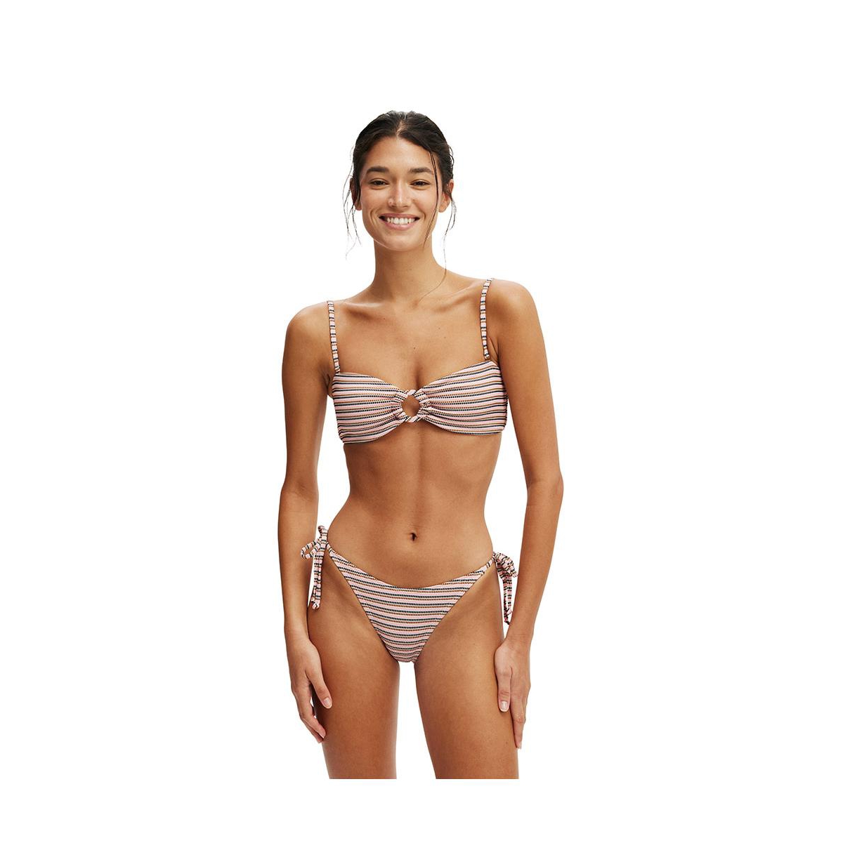 Click here for Cotton On Womens Ring Front Bandeau Bikini Top - C... prices