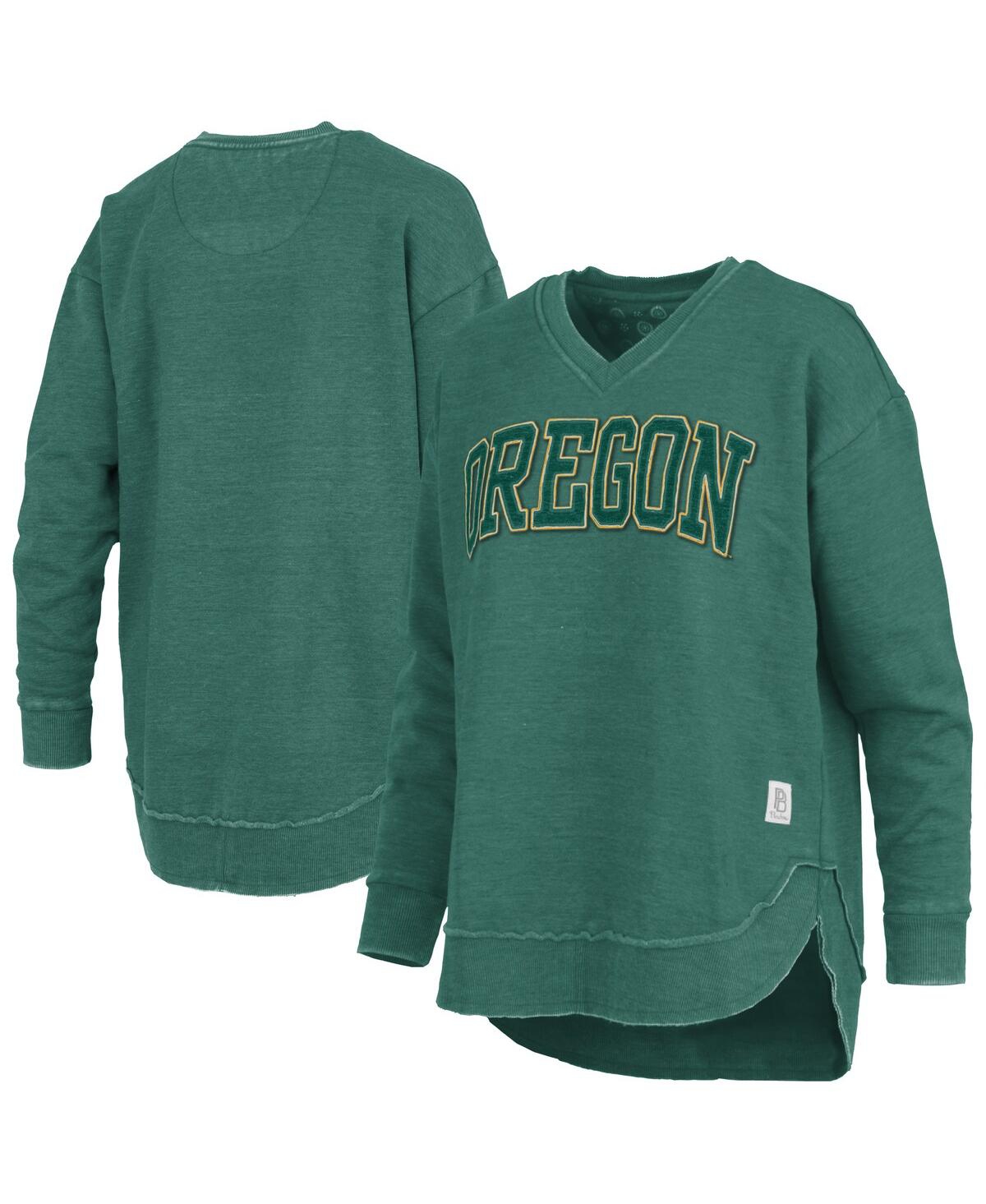 Click here for Pressbox Womens Green Oregon Ducks Westin Poncho V... prices