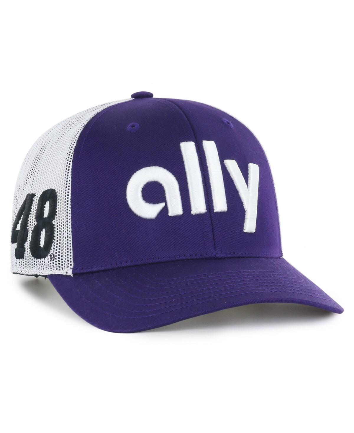 Click here for 47 Brand Mens Purple Alex Bowman Trucker Adjustabl... prices
