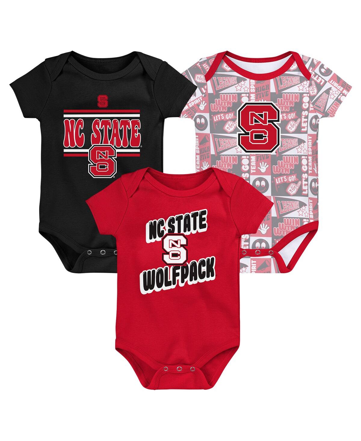 Click here for Outerstuff Newborn 3-Pack Red Nc State Wolfpack Su... prices