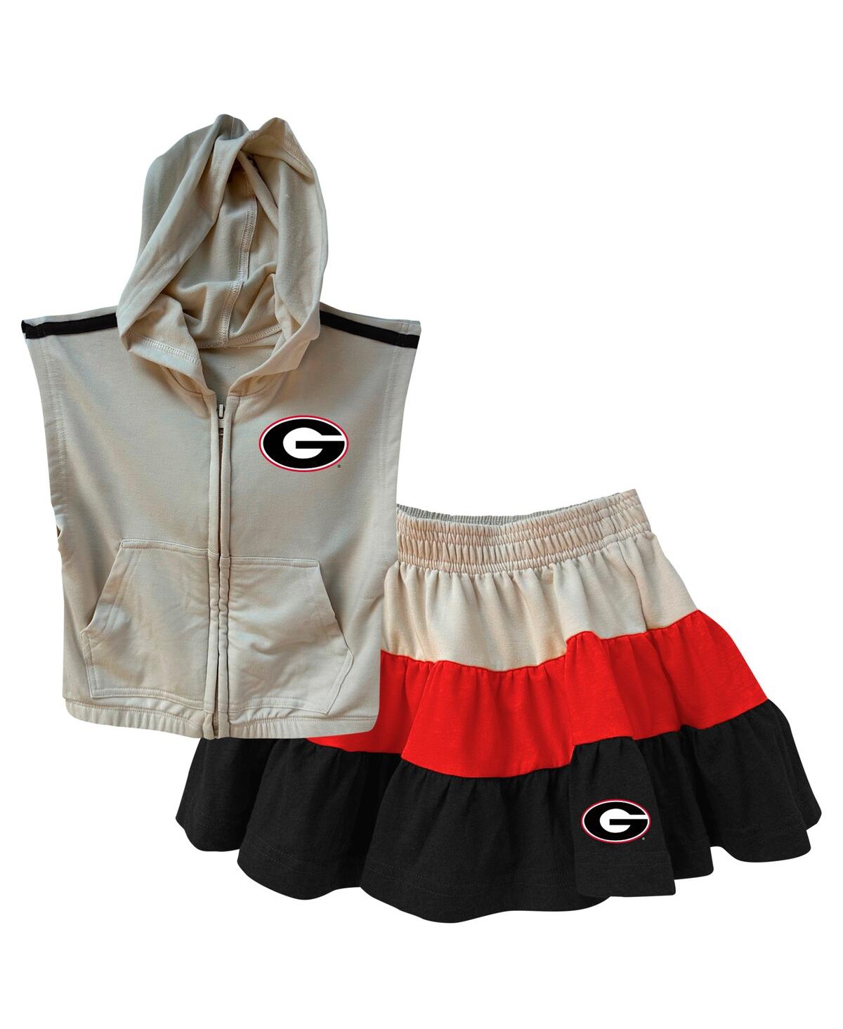Click here for Wes & Willy Girls Toddler 2-Piece Tan Georgia Bull... prices