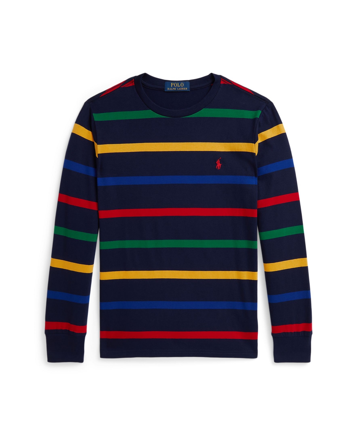 Click here for Polo Ralph Lauren Big Boys Striped Cotton Long Sle... prices