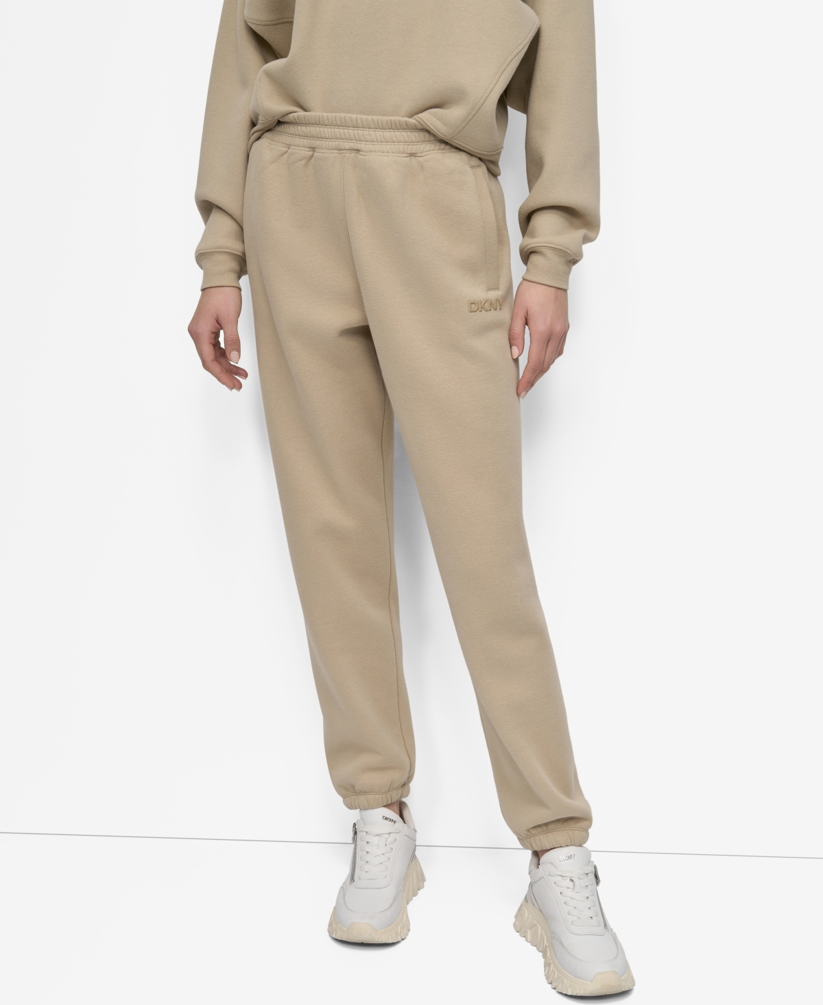 Click here for Dkny Womens Hd Logo High Waist Relaxed Joggers - T... prices