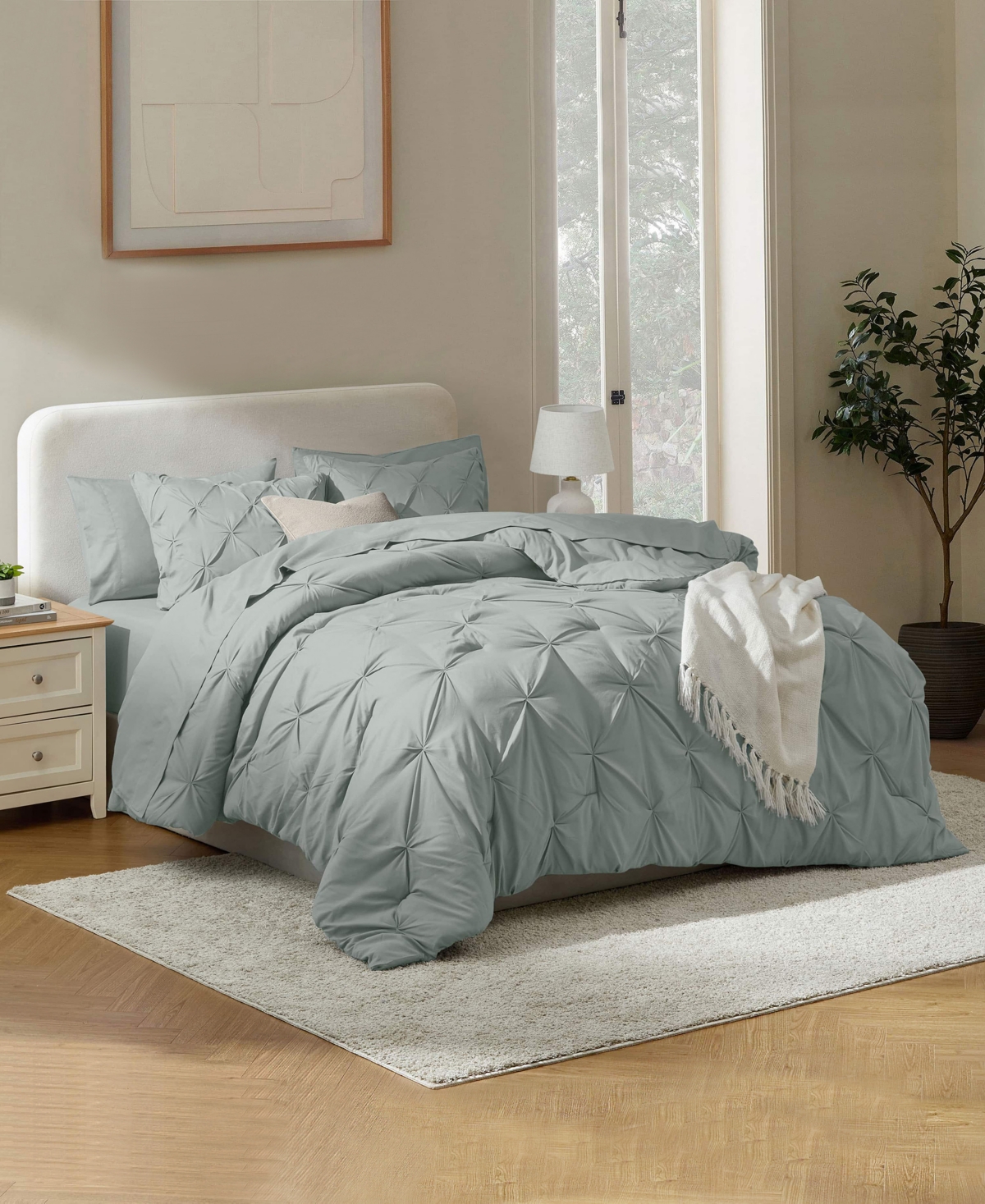 Click here for Nestl Luxury Soft Pinch Pleat 7-Pc. Comforter Set... prices