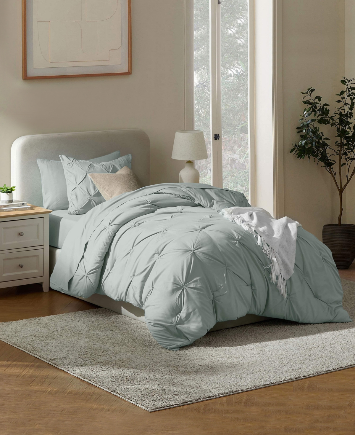 Click here for Nestl Luxury Soft Pinch Pleat 5-Pc. Comforter Set... prices