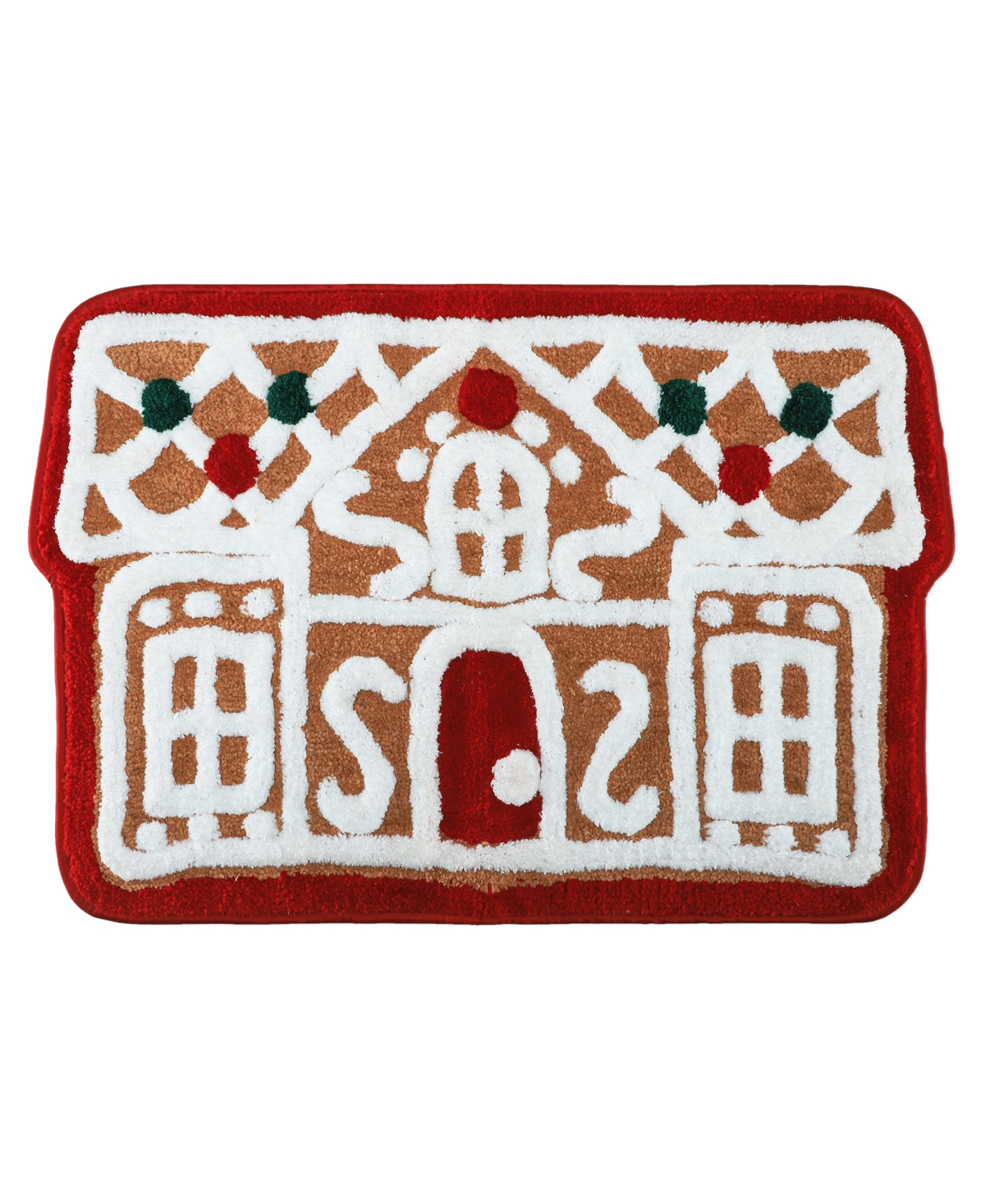 Click here for Holly Bells Gingerbread House Bath Rug  20 x 32 -... prices