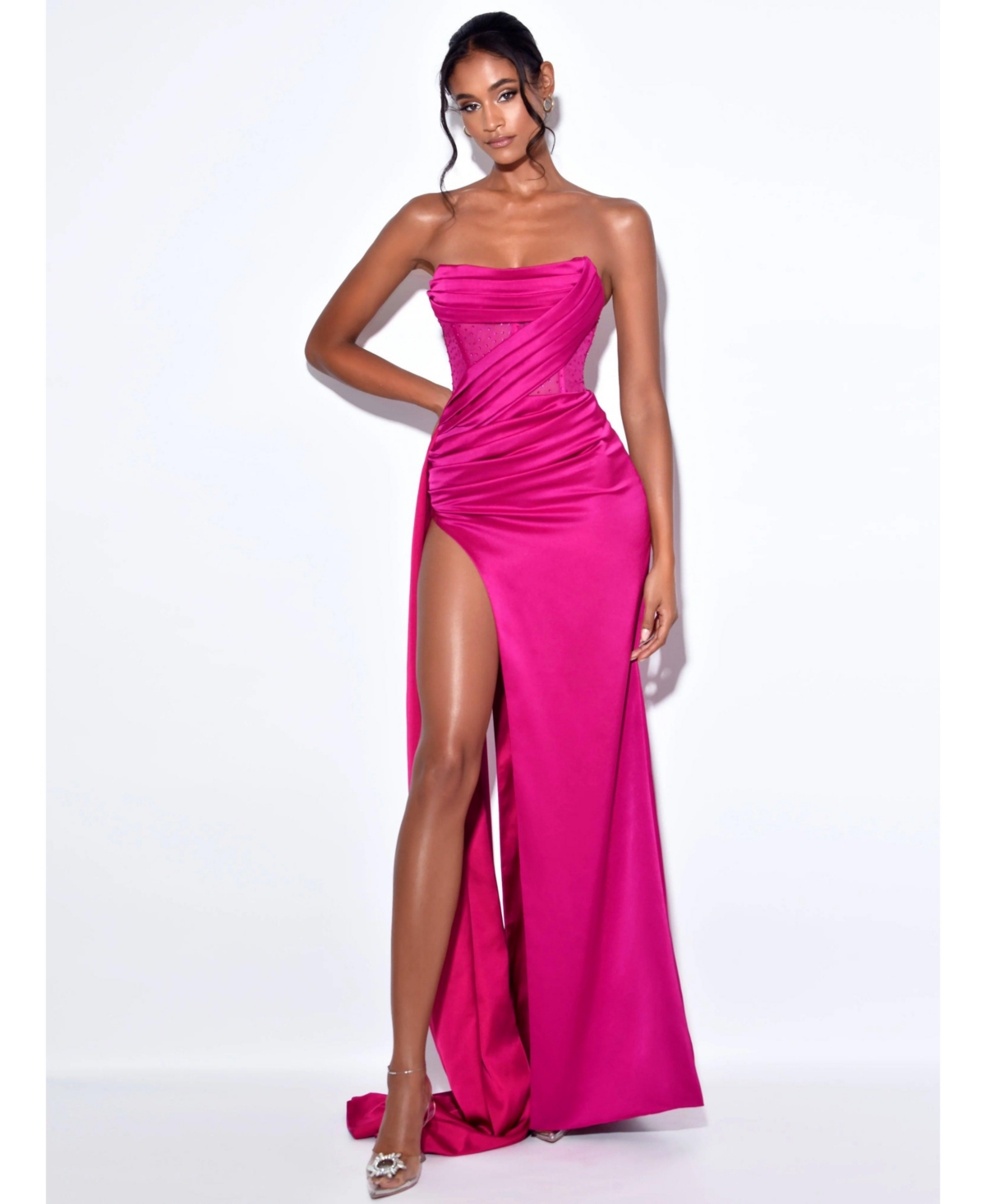 Click here for Miss Circle Women Holly Fuchsia Crystallized Corse... prices