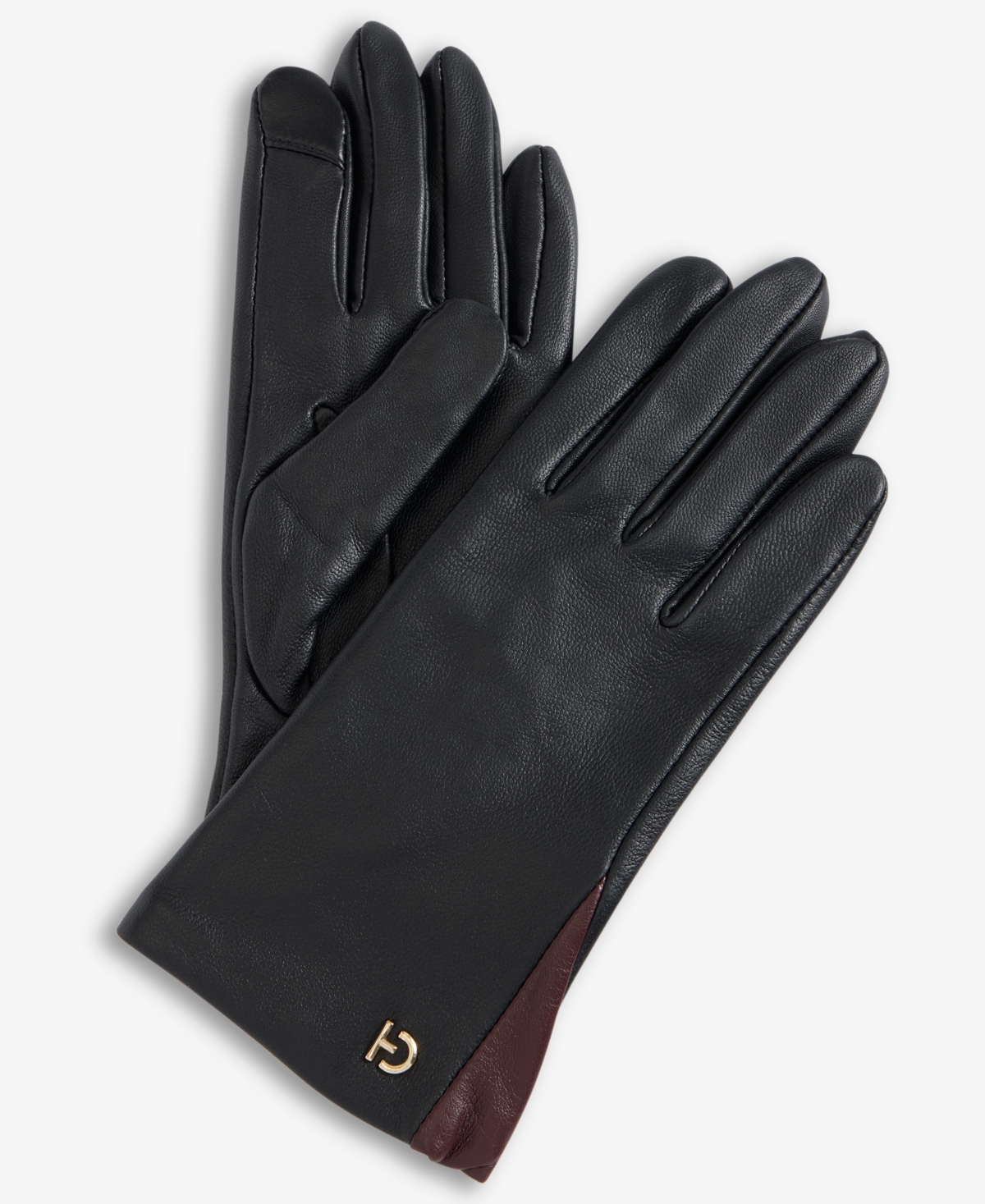 Click here for Cole Haan Womens Leather Tech Gloves - Black prices