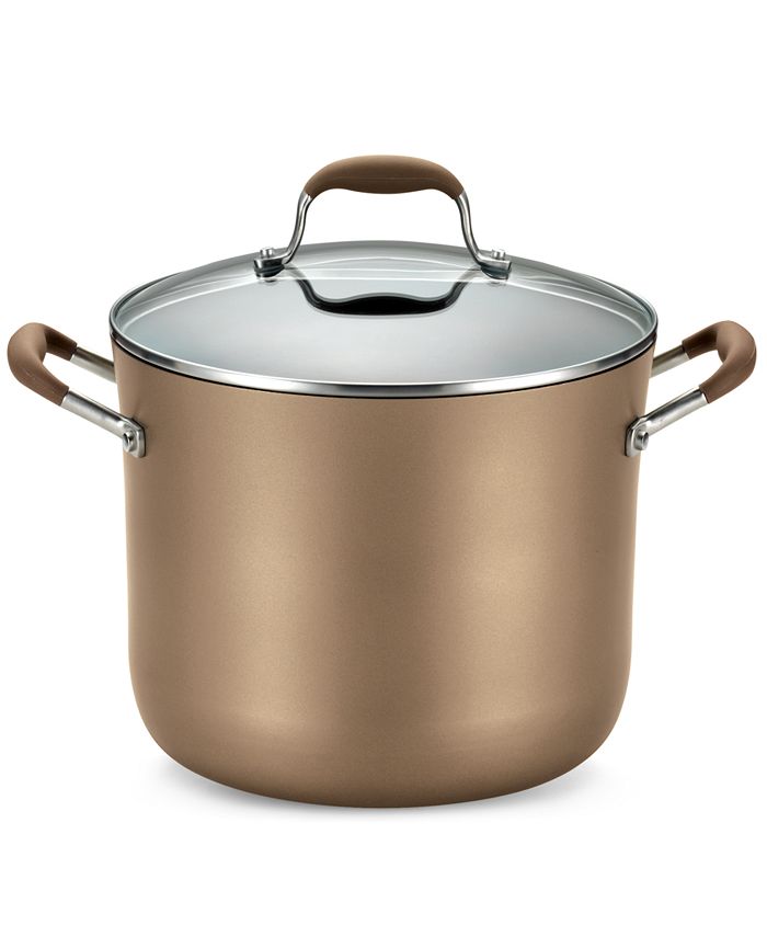 Anolon Advanced Bronze Hard Anodized Nonstick 10-Qt. Stockpot with Lid ...