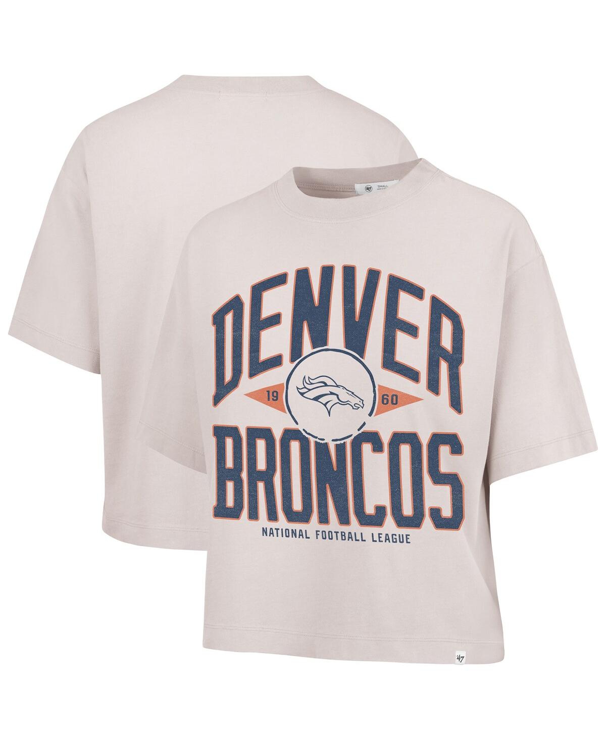 Click here for 47 Brand Womens Natural Denver Broncos Cropped Win... prices
