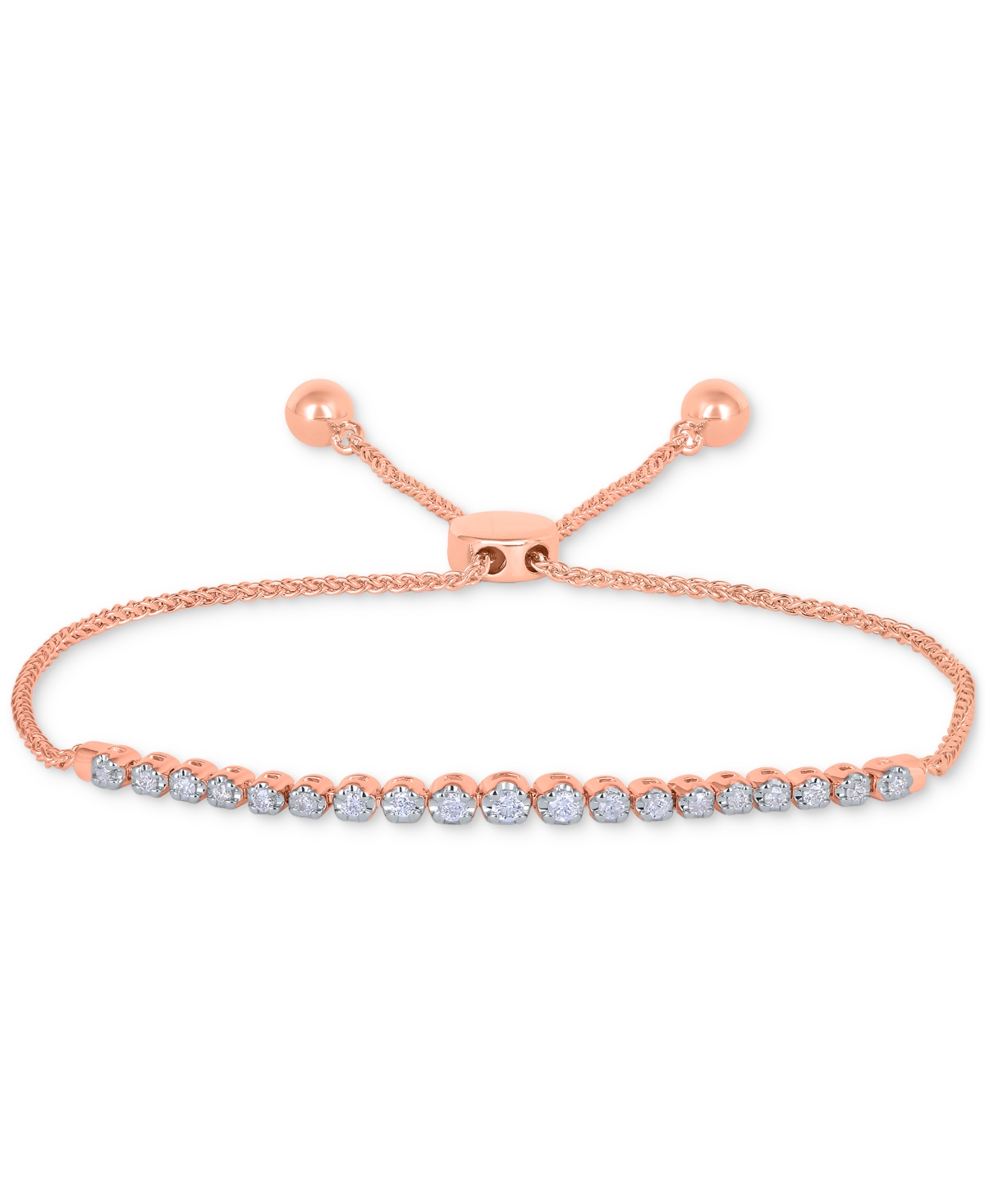 Click here for Diamond Bolo Bracelet (1/4 ct. t.w.) in 10k Gold o... prices