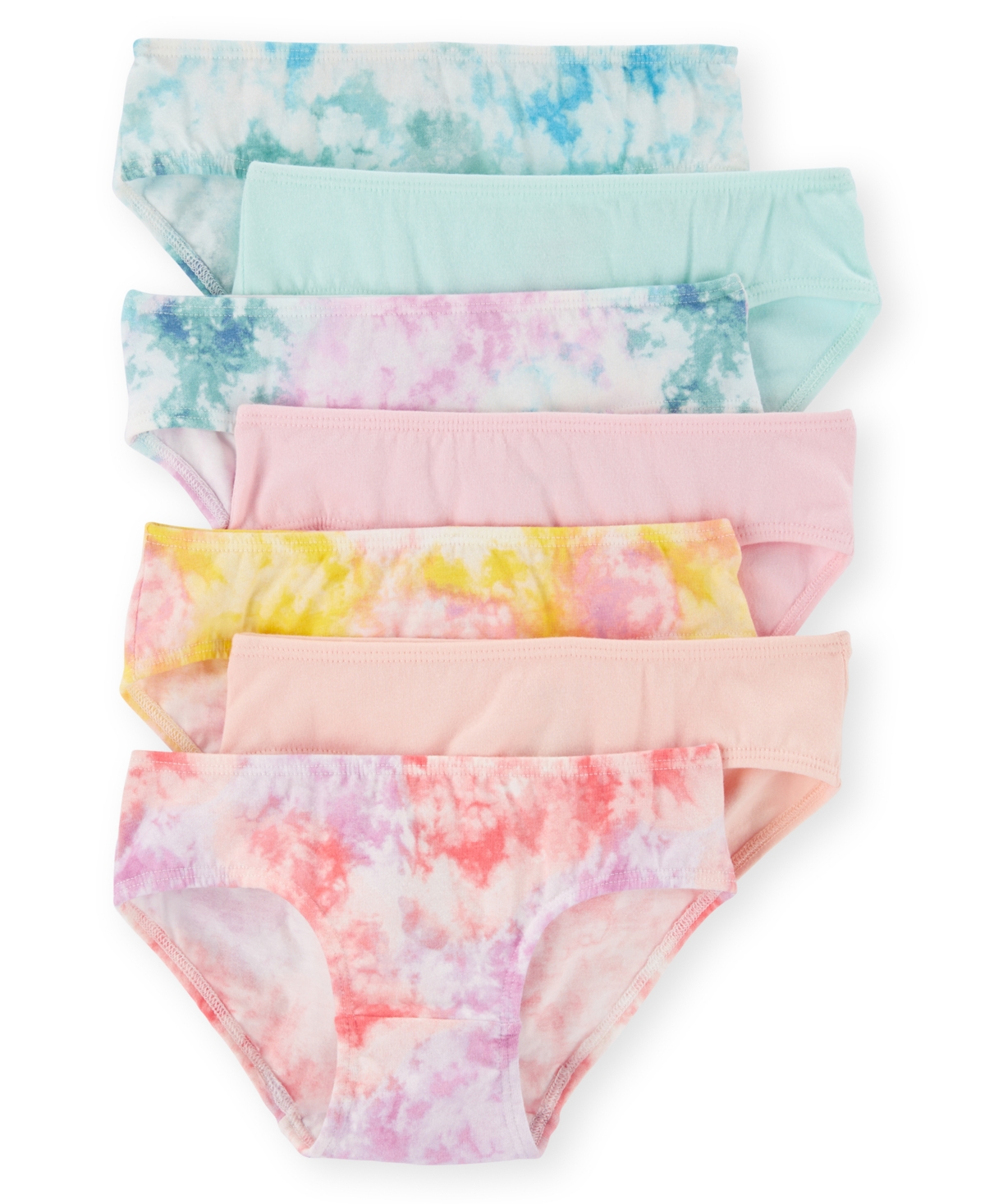 Click here for Carters Little and Big Girls 7-Pack Tie-Dye Hipste... prices