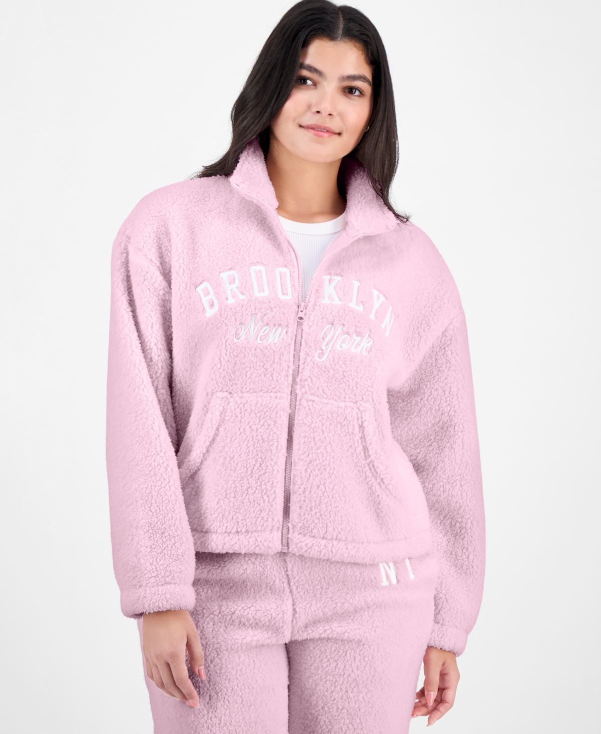 Click here for Madden Girl Juniors Sherpa Fleece Zip-Up Jacket -... prices