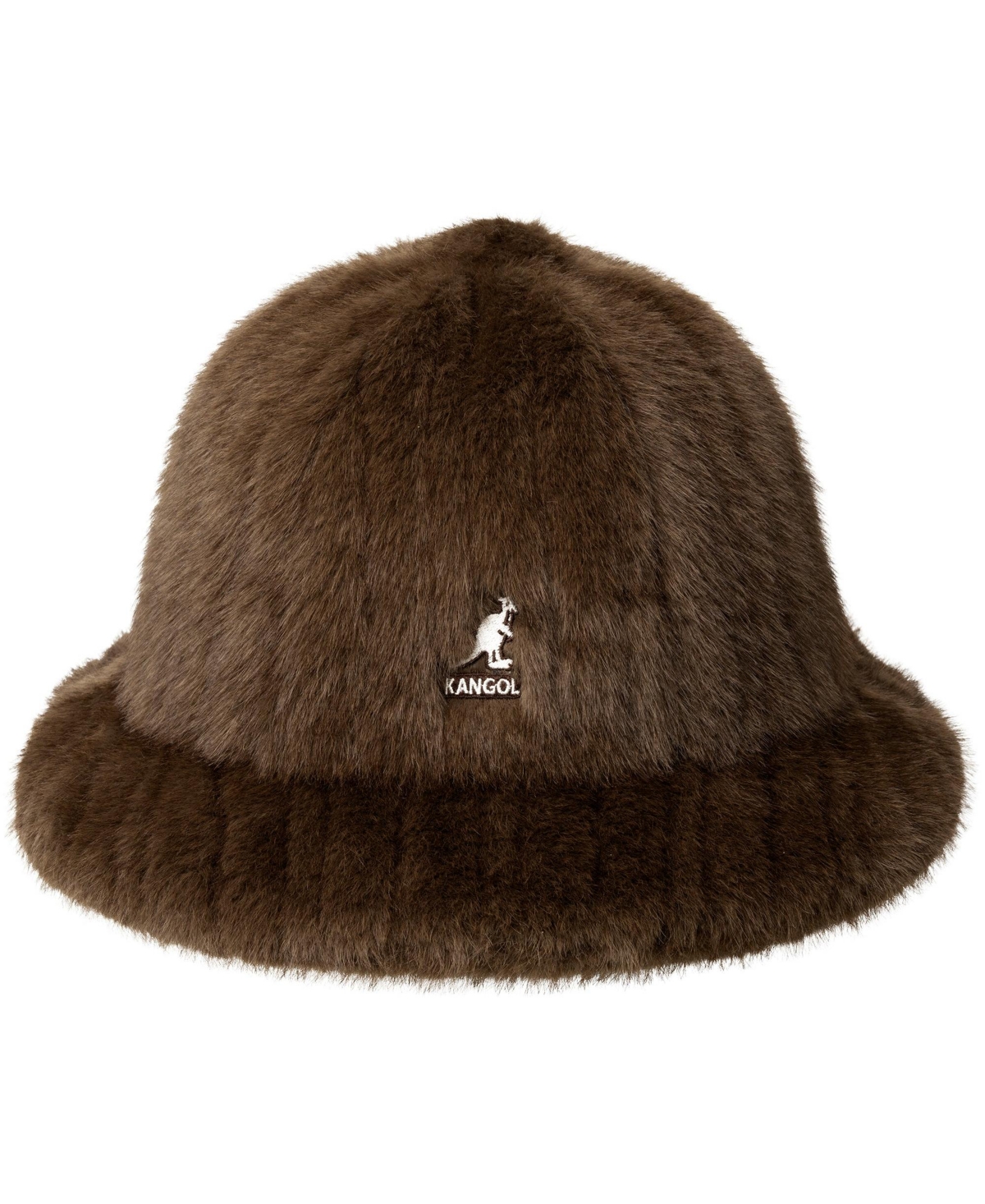 Click here for Kangol Mens Faux Fur Casual Bucket Hat - Brown deb... prices