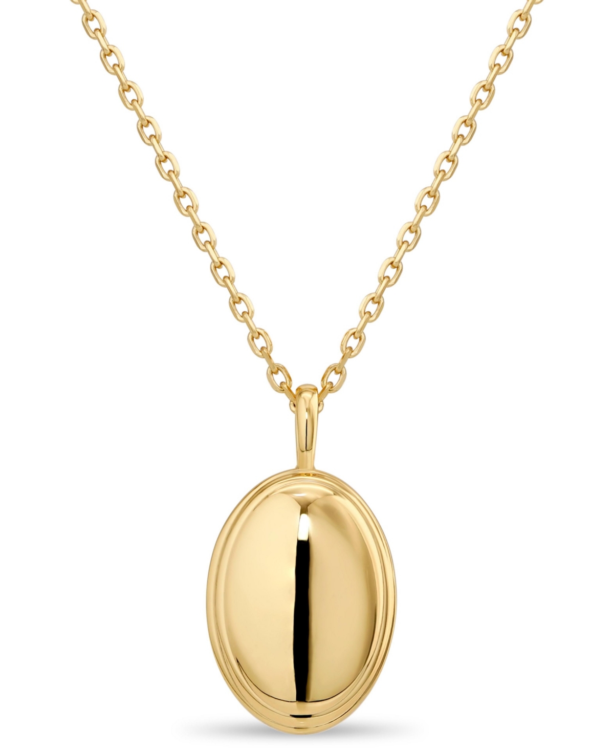 Click here for Devata Contour-lined Dome Pendant Necklace in Gold... prices
