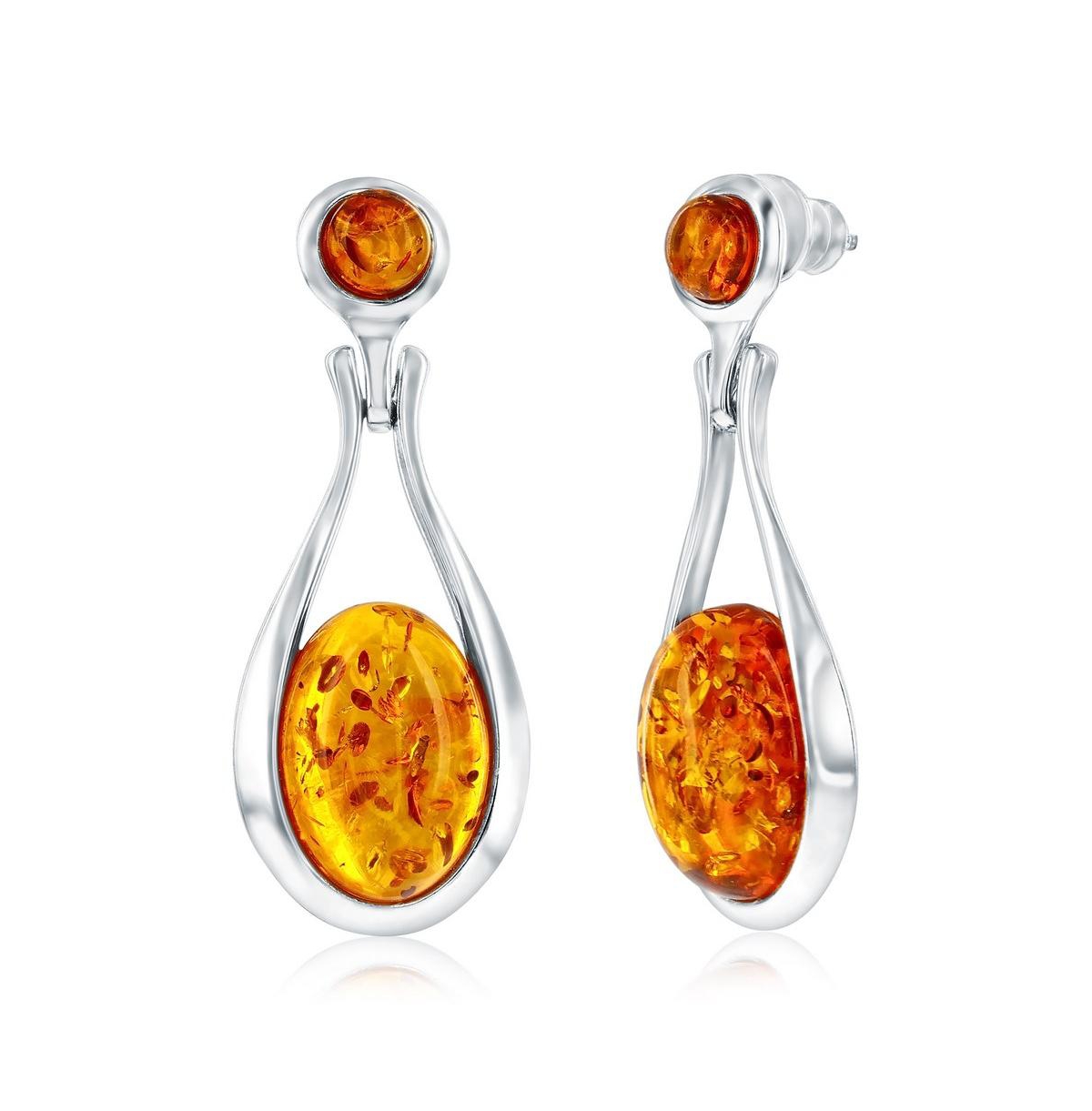 Click here for Caribbean Treasures Sterling Silver  Oval Amber  P... prices