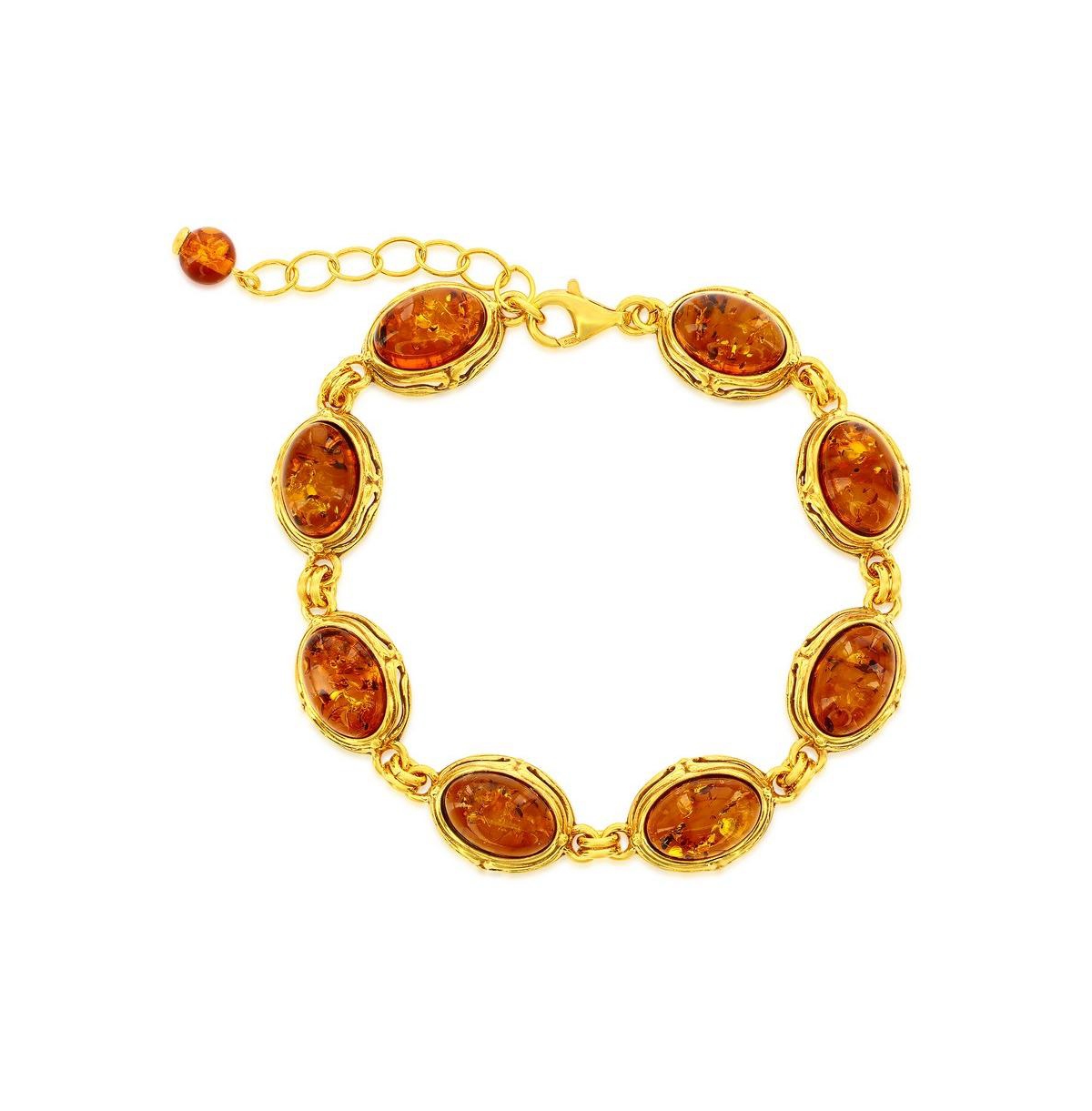 Click here for Caribbean Treasures Sterling Silver  Oval Amber  D... prices