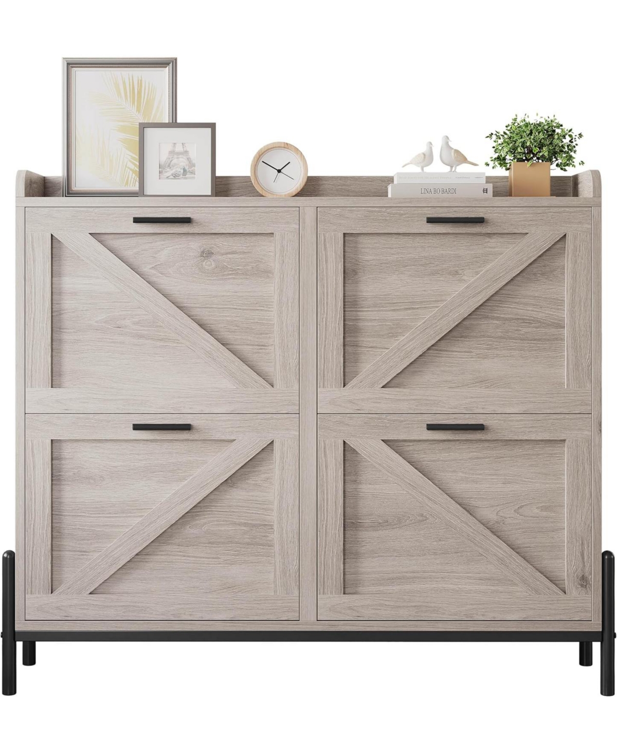 Click here for Ironck Shoe Storage Cabinet with 4 Flip Drawers  G... prices
