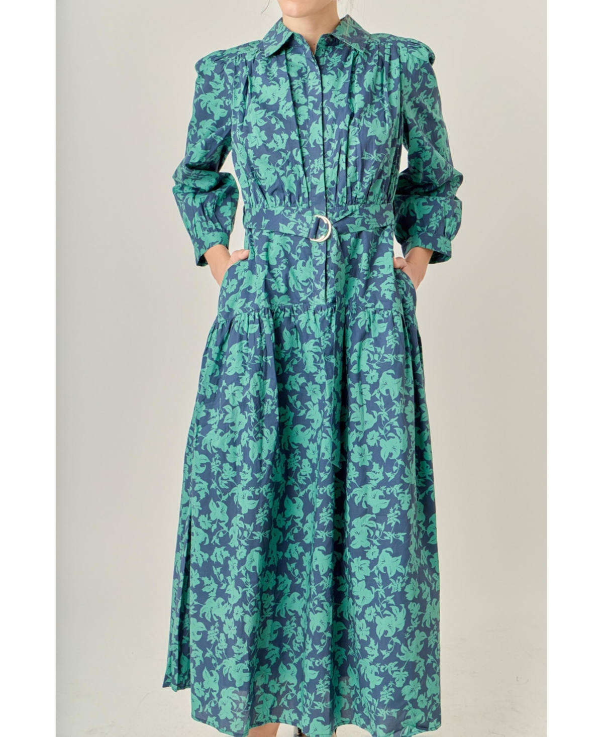 Click here for English Factory Womens Fall Printed Midi Dress prices
