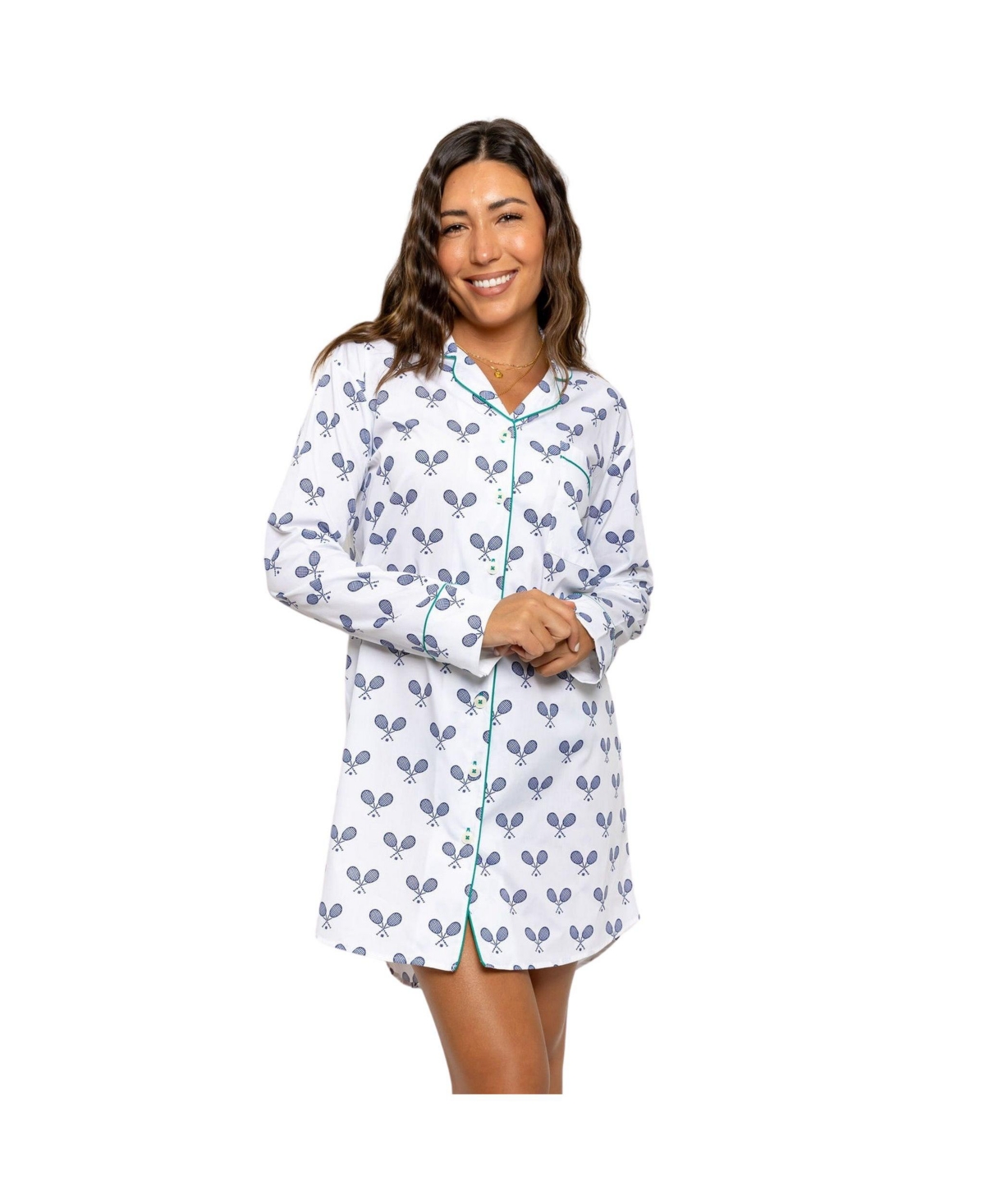 Click here for Sant and Abel Womens Tennis Navy Night Shirt - Ten... prices
