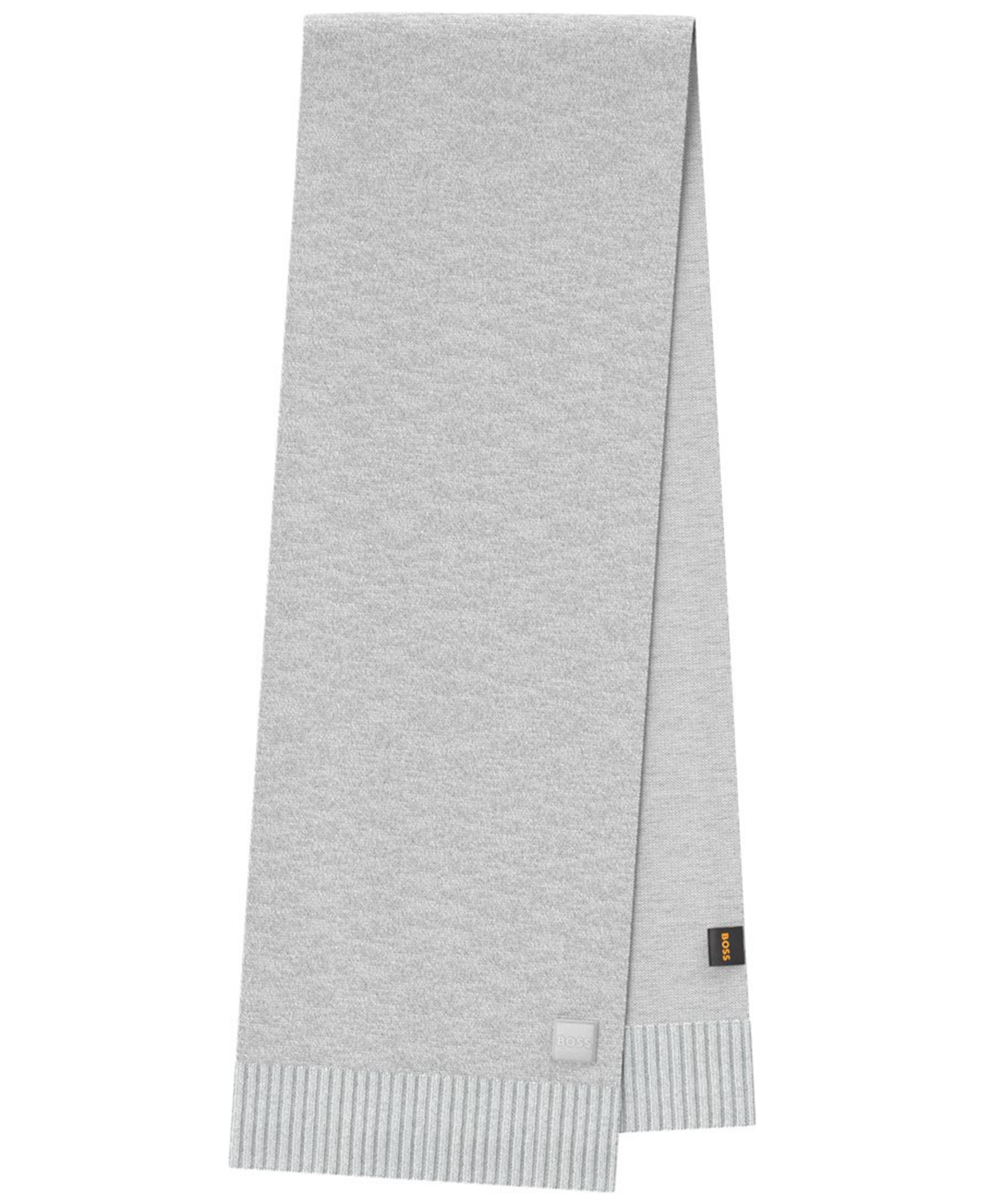 Click here for Hugo Boss Mens Akaio Plain Knit Scarf - Silver prices