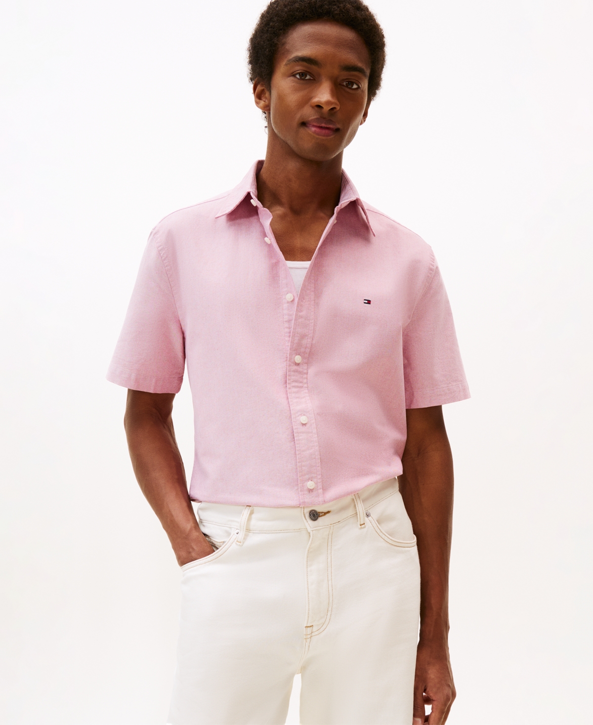 Click here for Tommy Hilfiger Mens Heritage Oxford Regular-Fit Bu... prices