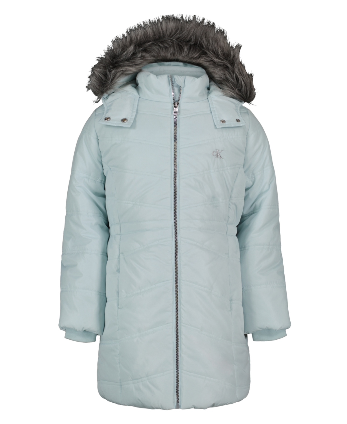Click here for Calvin Klein Big Girls Aerial Jacket - Blue prices