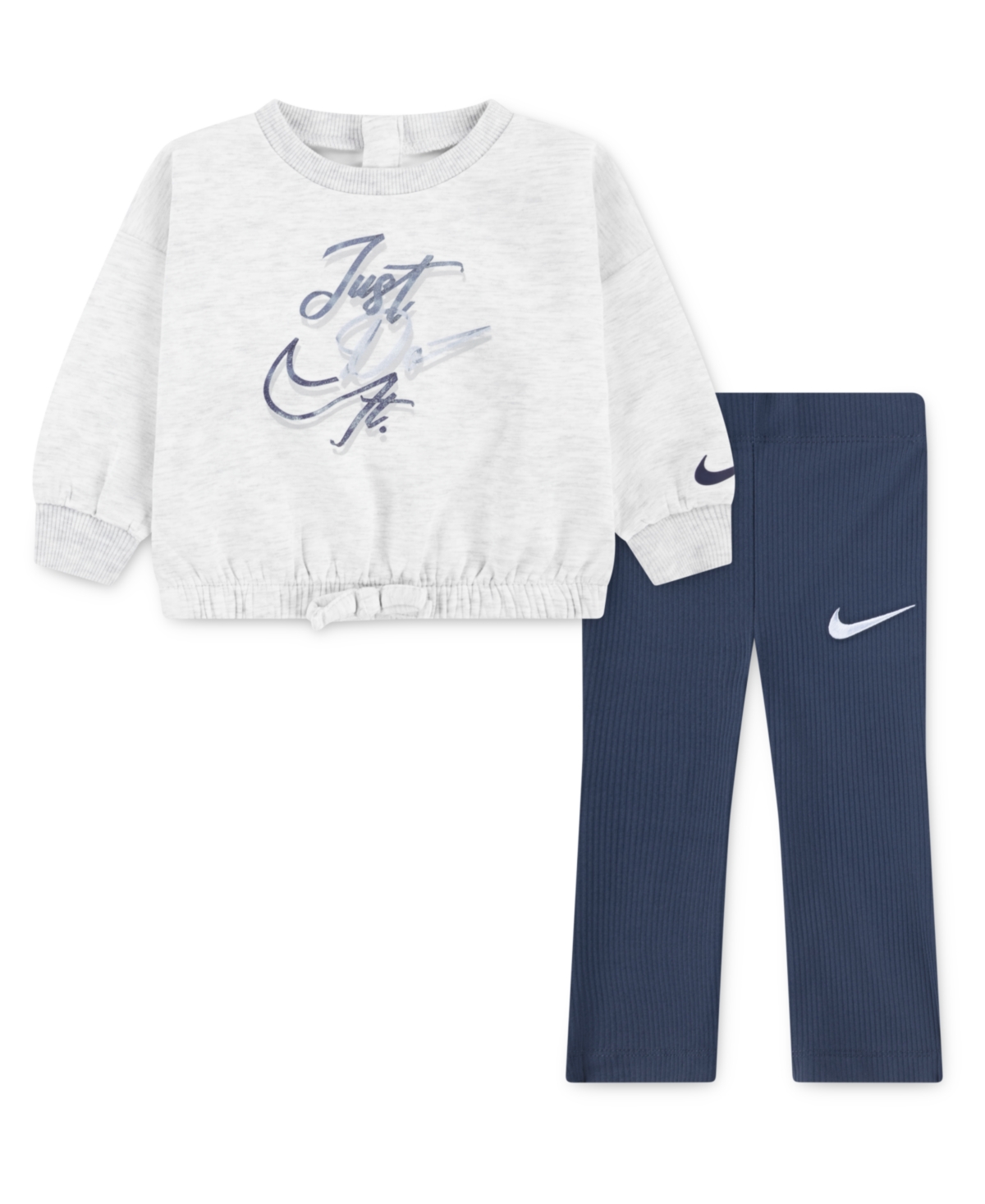 Click here for Nike Baby Girls Swoosh On Pointe 2-Piece T-Shirt a... prices