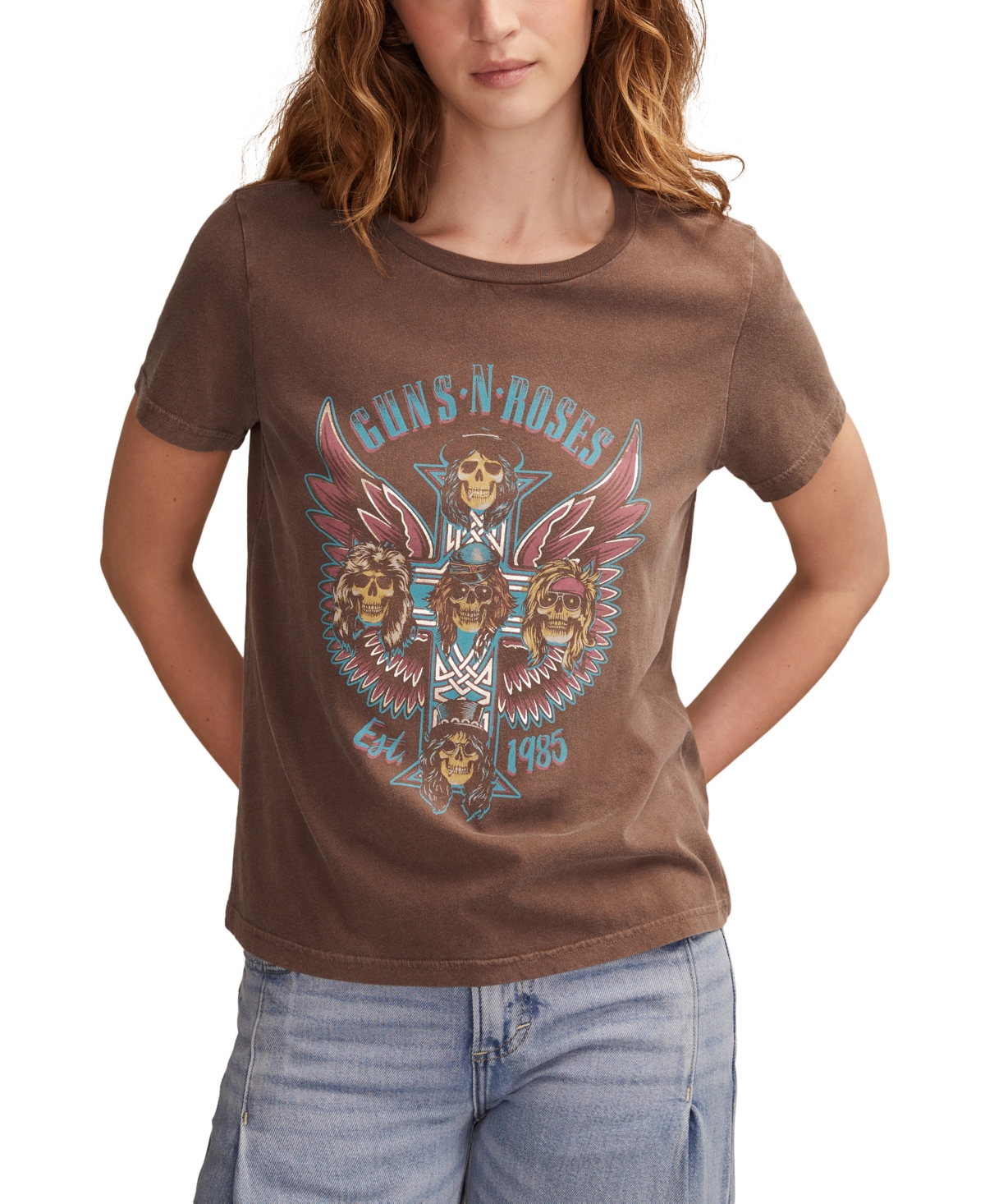 Click here for Lucky Brand Womens Guns N Roses Wings Crewneck T-S... prices