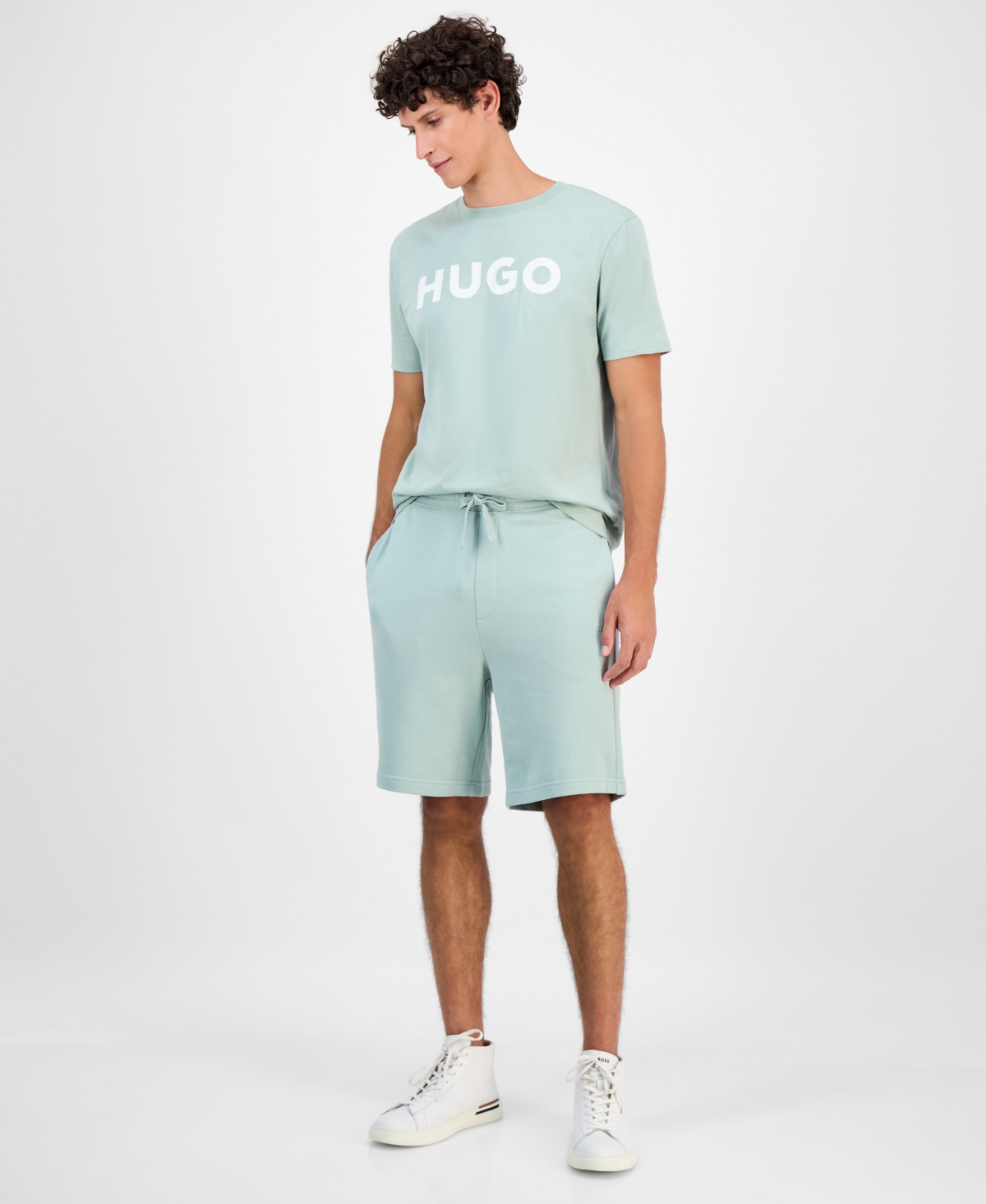 Click here for Hugo By Hugo Boss Mens Dayono 8 Sweat Shorts - Jad... prices