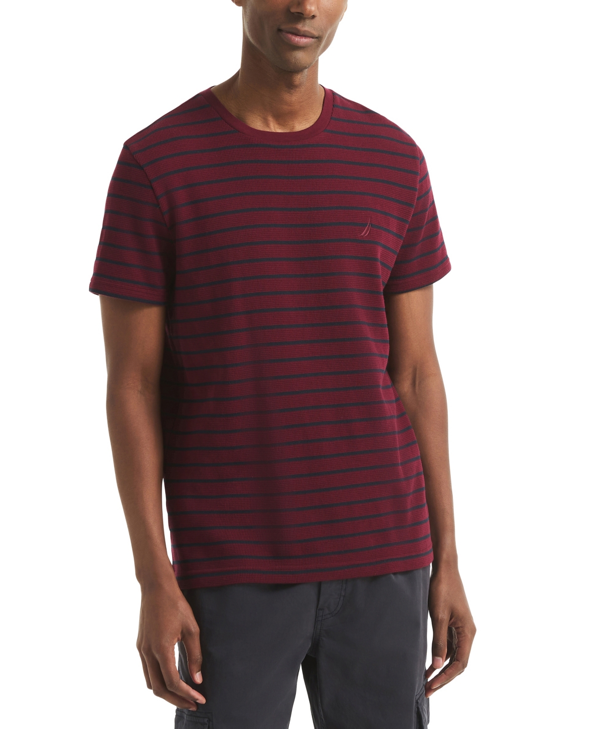 Click here for Nautica Mens Navigator Striped Crewneck T-Shirt -... prices