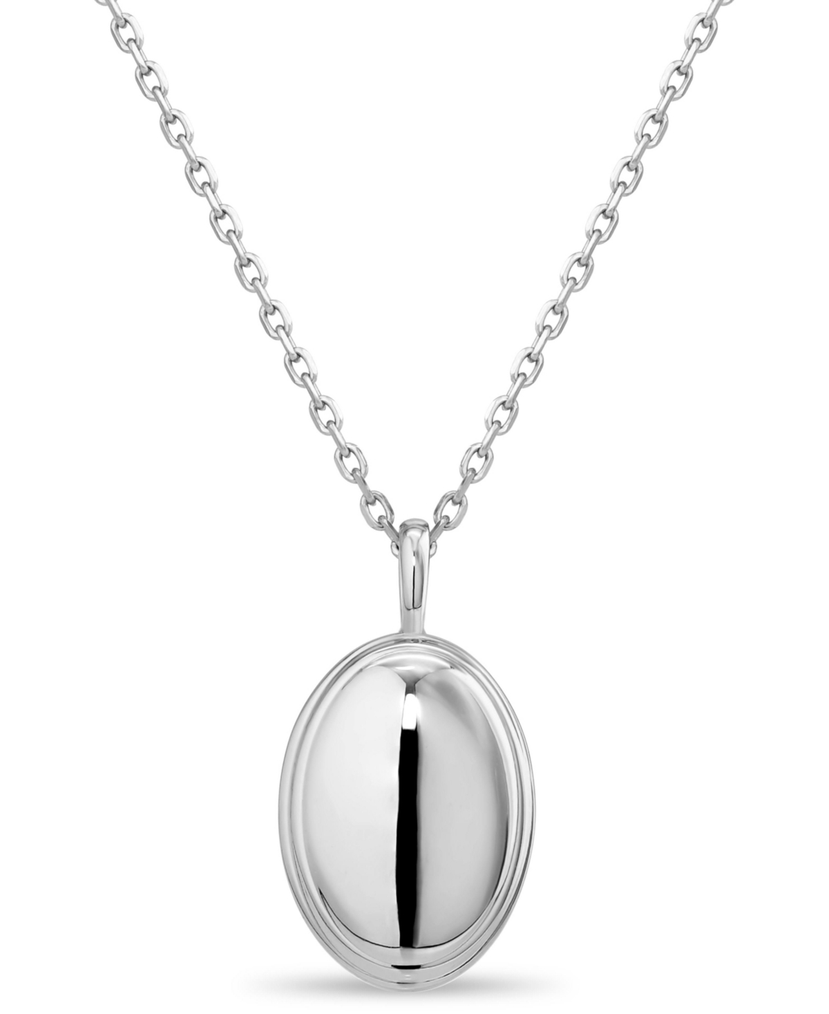 Click here for Devata Contour-lined Dome Pendant Necklace in Ster... prices