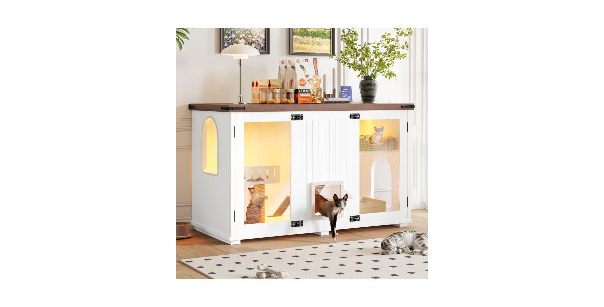 Click here for Aostirmotor Large Cat Litter Box Enclosure with Le... prices