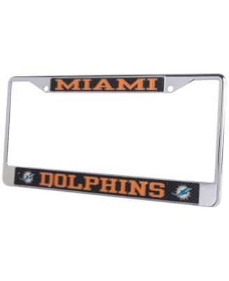 Stockdale Miami Dolphins Carbon Laser License Plate Frame - Macy's