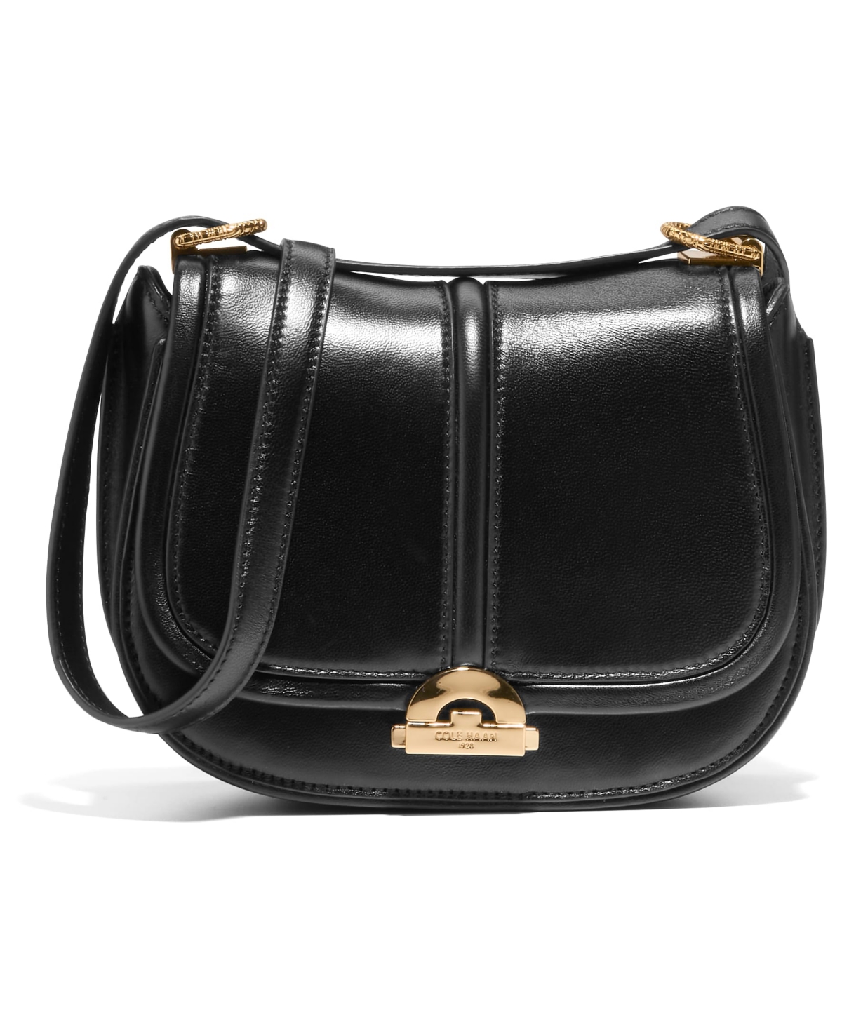 Click here for Cole Haan Celenea Mini Saddle Satchel Bag - Black prices