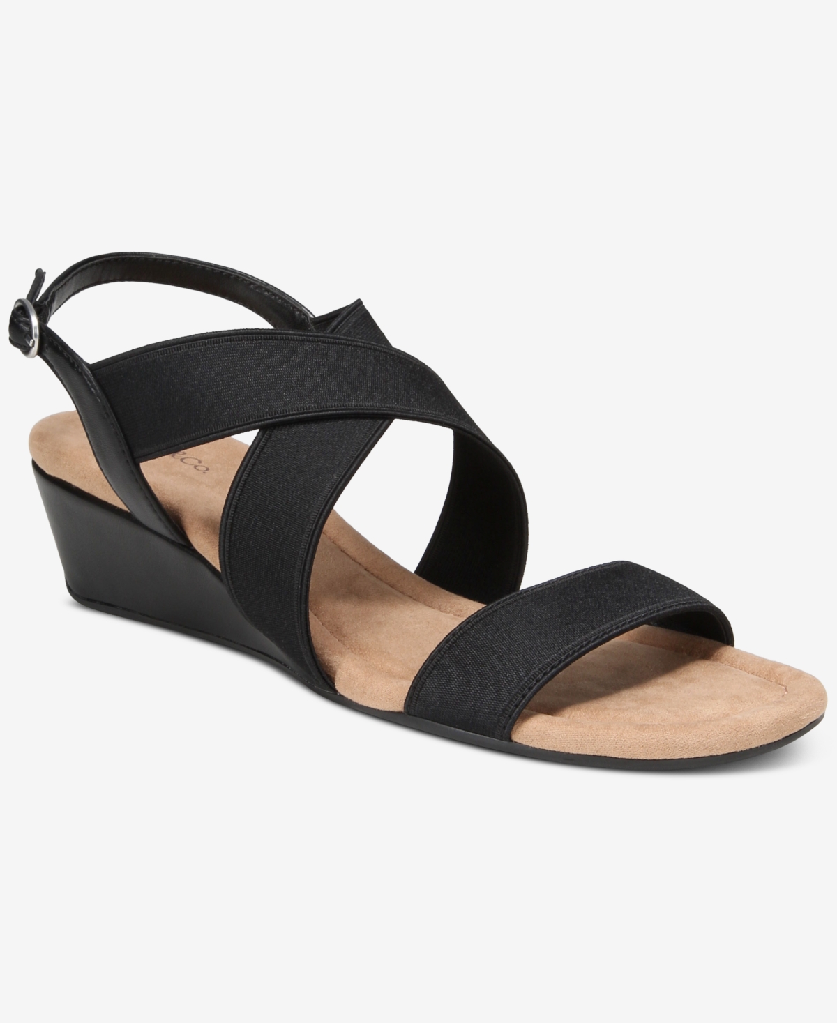 Click here for Style & Co Womens Vonniie Round Toe Wedge Sandals... prices