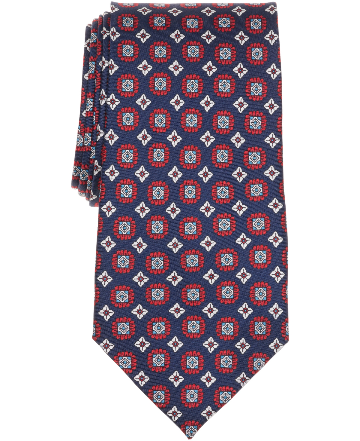 Click here for Brooks Brothers Mens Medallion Tie - Navy prices
