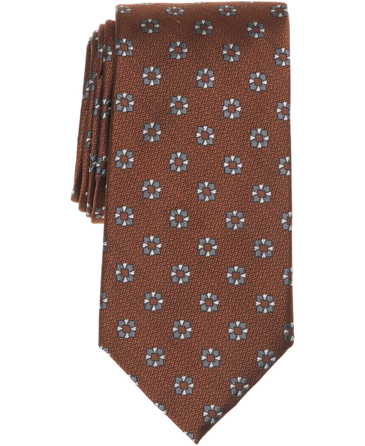 Click here for Brooks Brothers Mens Txt Diamond Flower Tie - Brow... prices