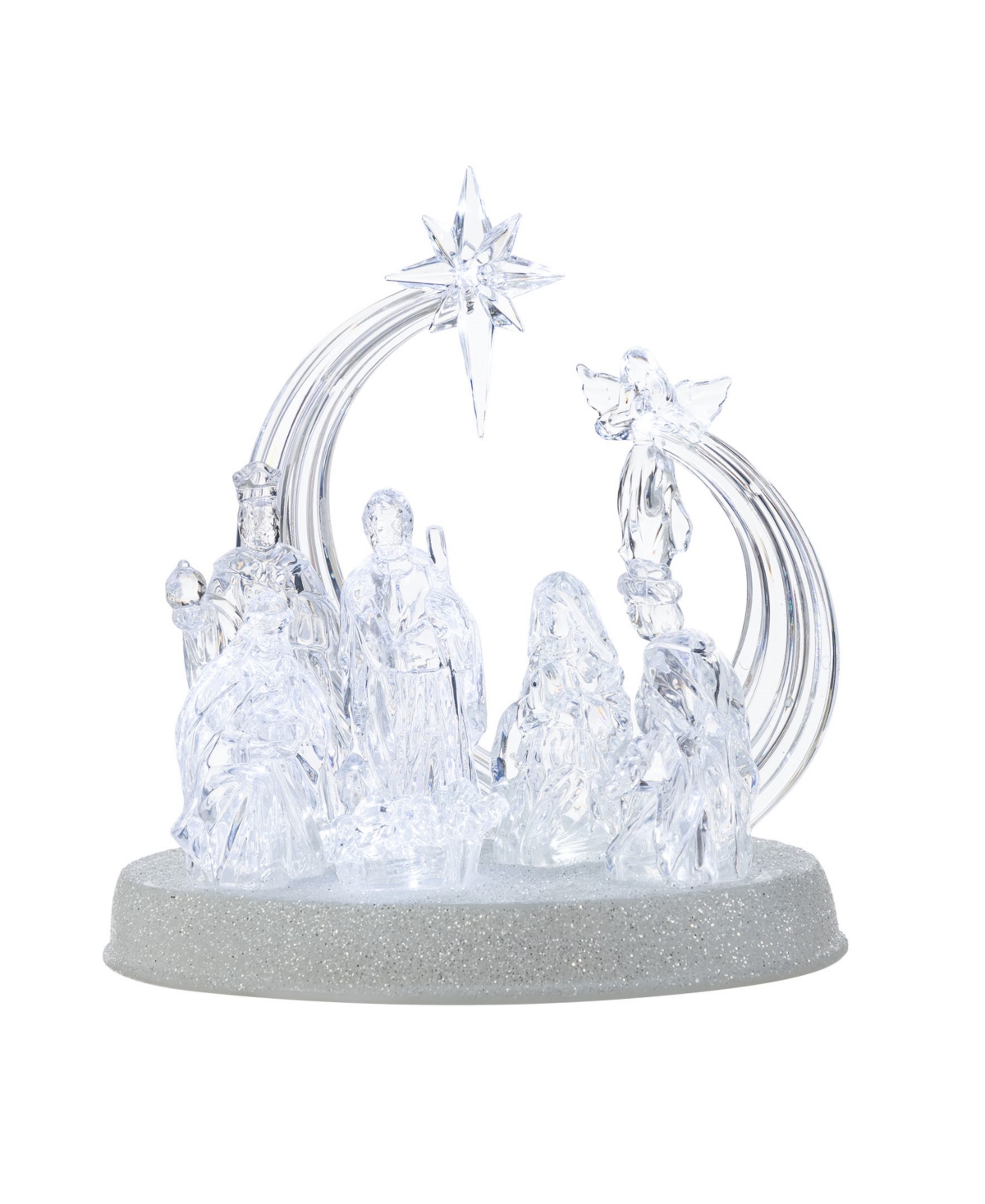 Click here for Glitzhome 9 Christmas Lighted Tabletop Nativity Sc... prices