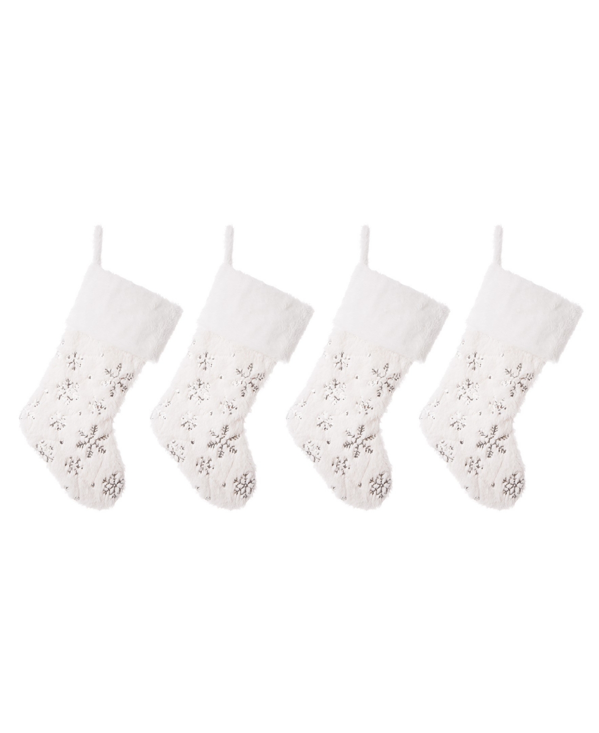 Click here for Glitzhome Plush with Snowflake Christmas Stockings... prices