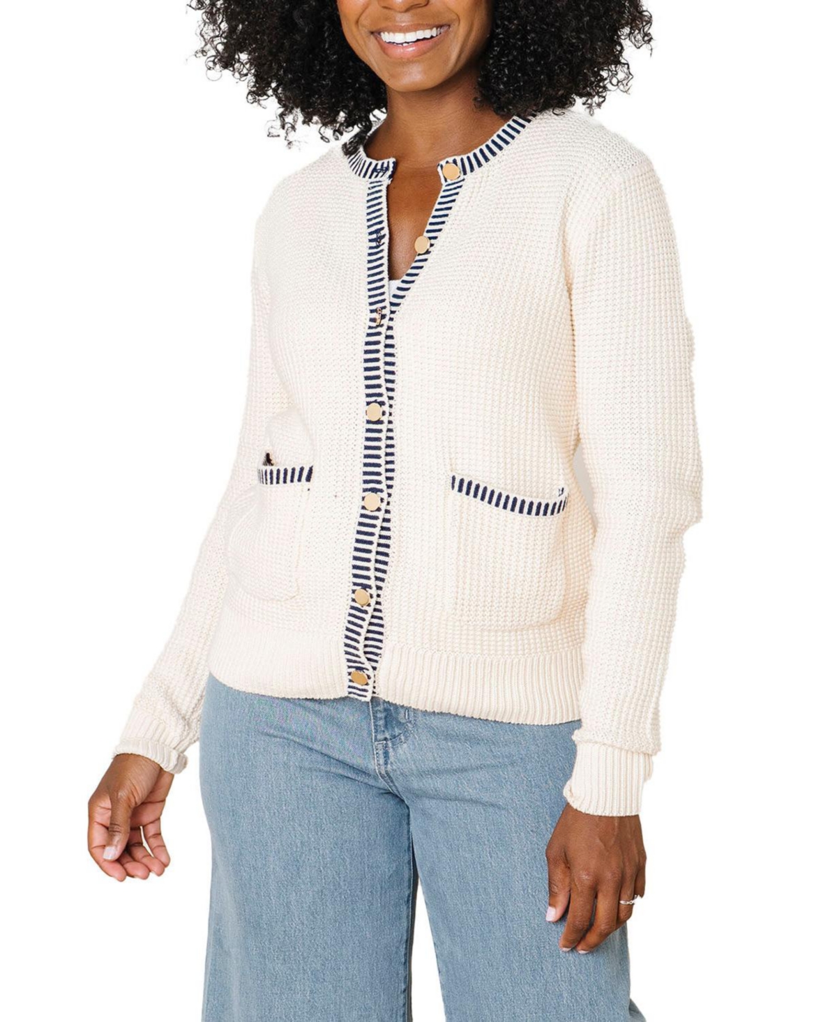 Click here for Hope & Henry Womens Organic Tweed Stitch Sweater C... prices