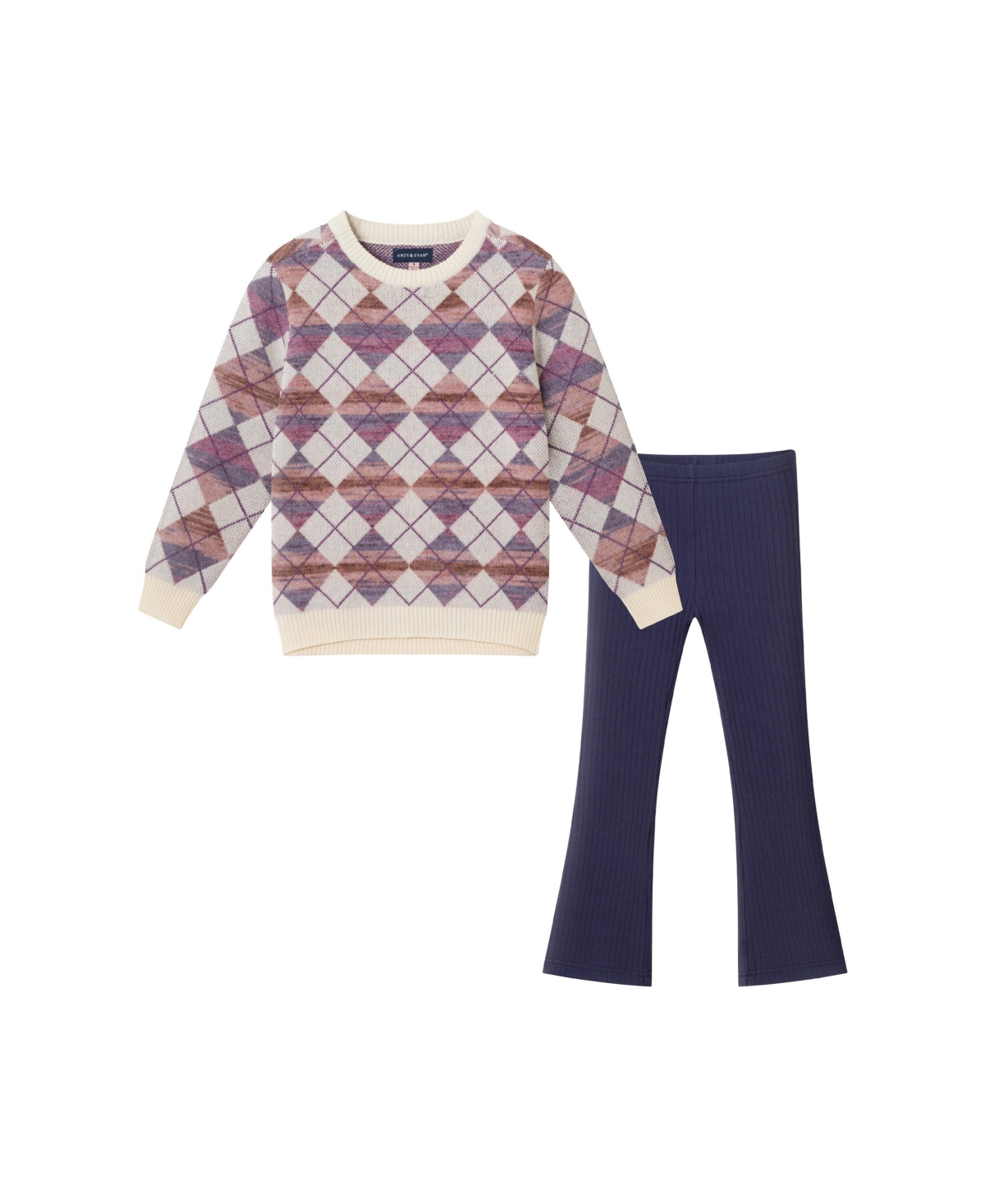 Click here for Andy & Evan Toddler/Child Girls Argyle Tunic Lengt... prices