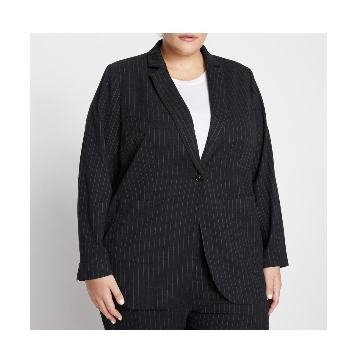 Click here for Universal Standard Womens Plus The Pinstripe Blaze... prices