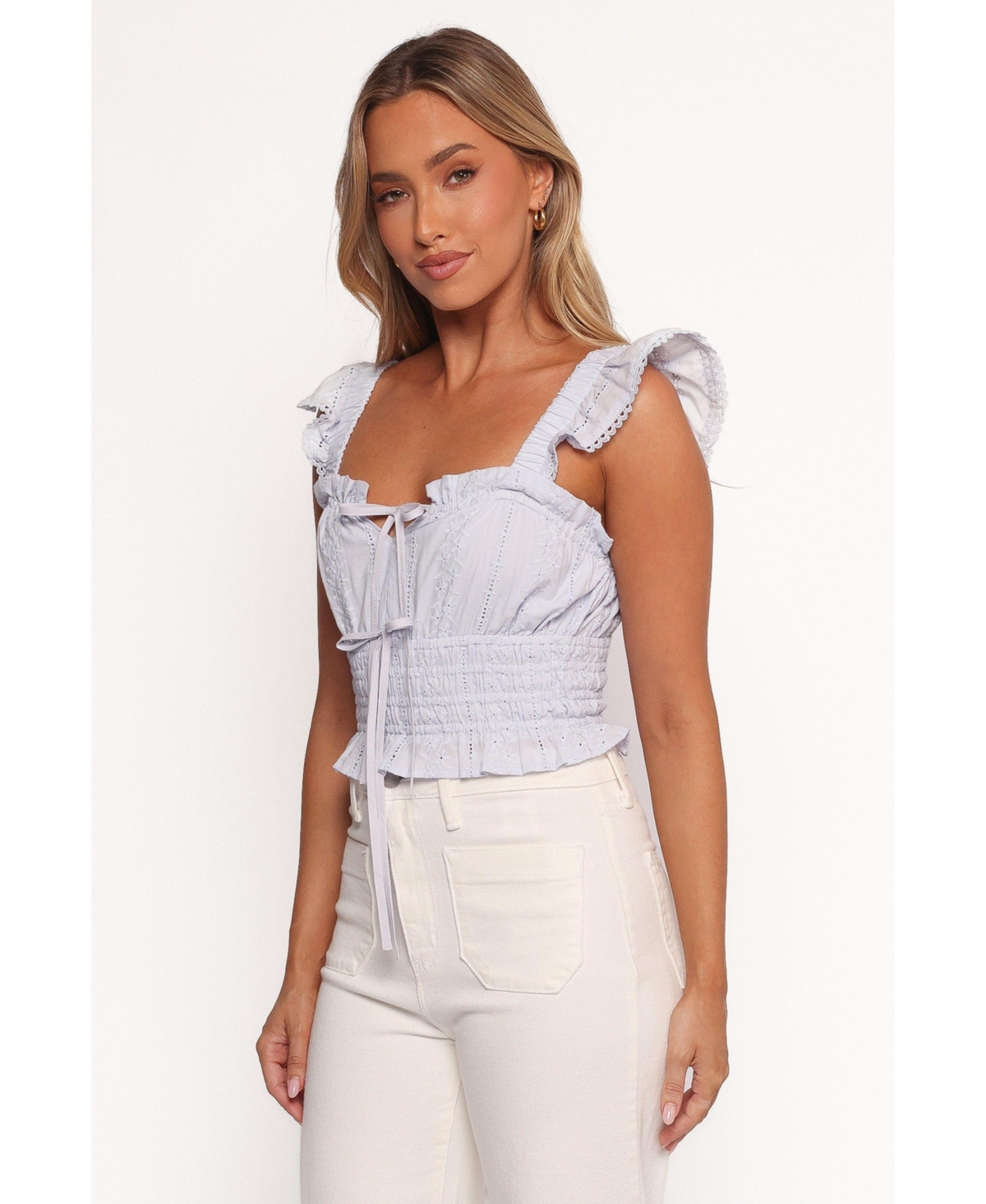 Click here for Petal and Pup Giran Top - Cashmere blue prices