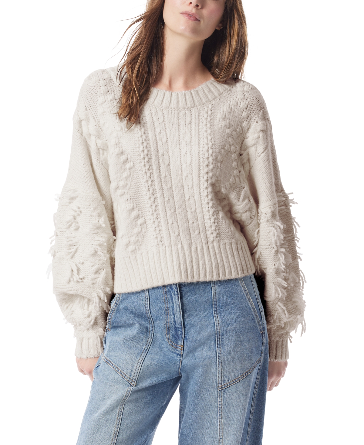 Click here for Dee Ocleppo Womens Cassia Cable Sweater - Natural prices