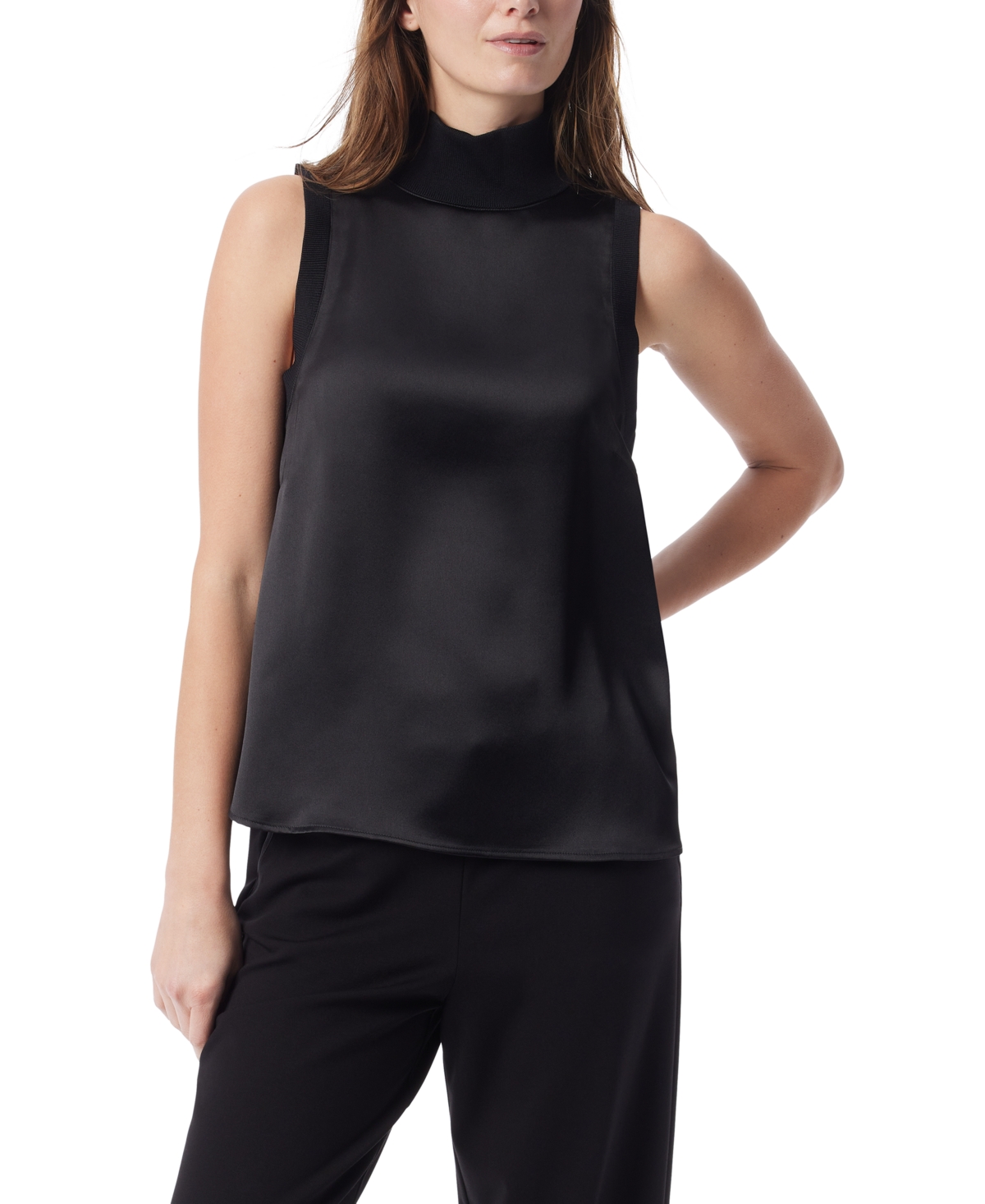 Click here for Dee Ocleppo Womens Rory Turtleneck Shell Blouse -... prices