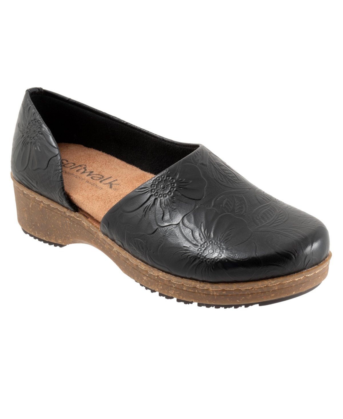 Click here for Softwalk Addie Clog - Black floral prices
