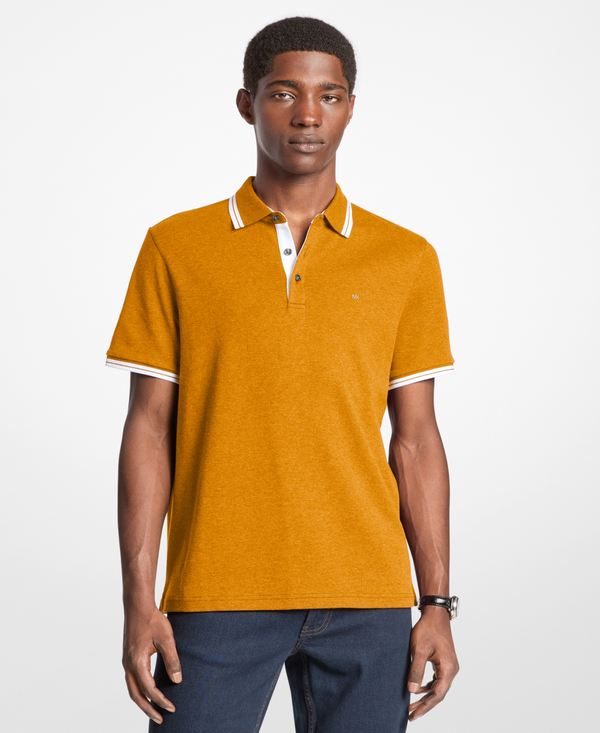 Click here for Michael Kors Mens Greenwich Polo Shirt - Honeycomb... prices